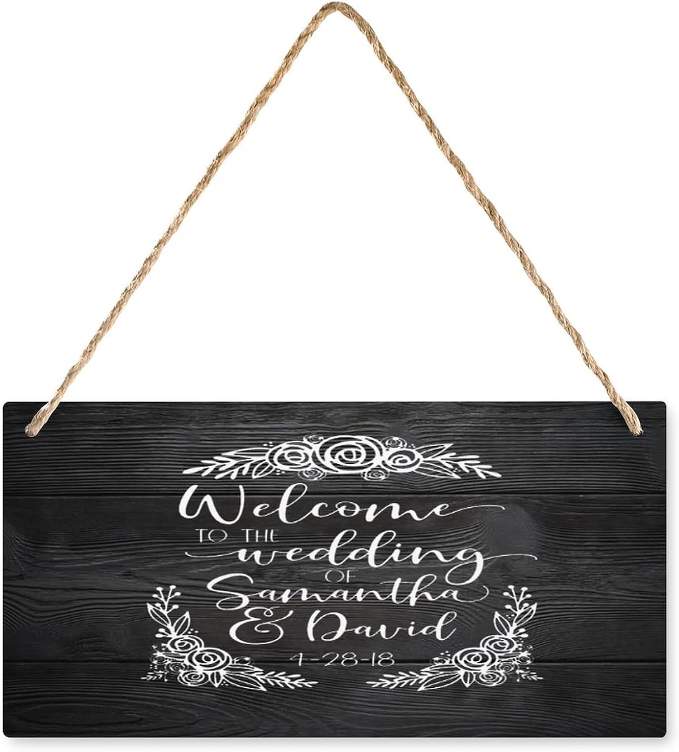 Wood Sign 5x10 Inch Welcome To The Wedding Funny Wall Decor Signs ...