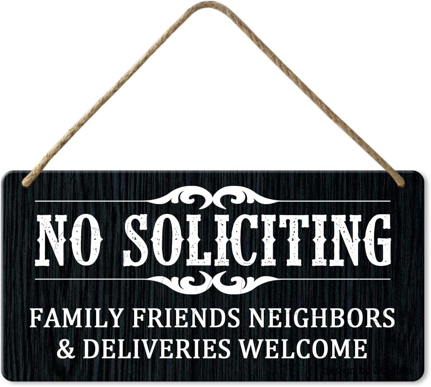Wood Sign 5x10 Inch Welcome Wood Sign For Front Door No Soliciting ...