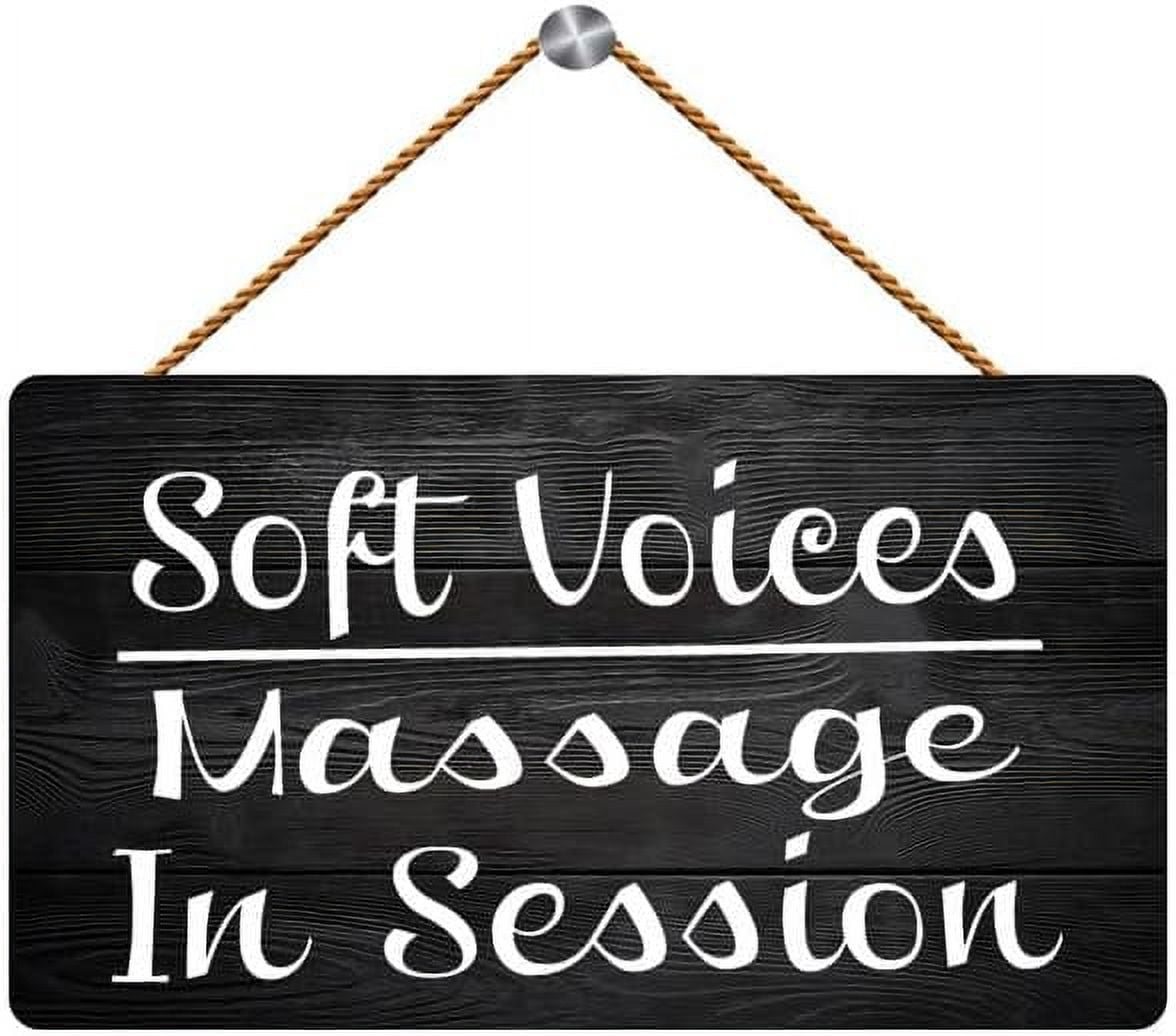 Wood Sign 5x10 Inch Wood Family Signs Wall Decor Soft Voices Massage In ...
