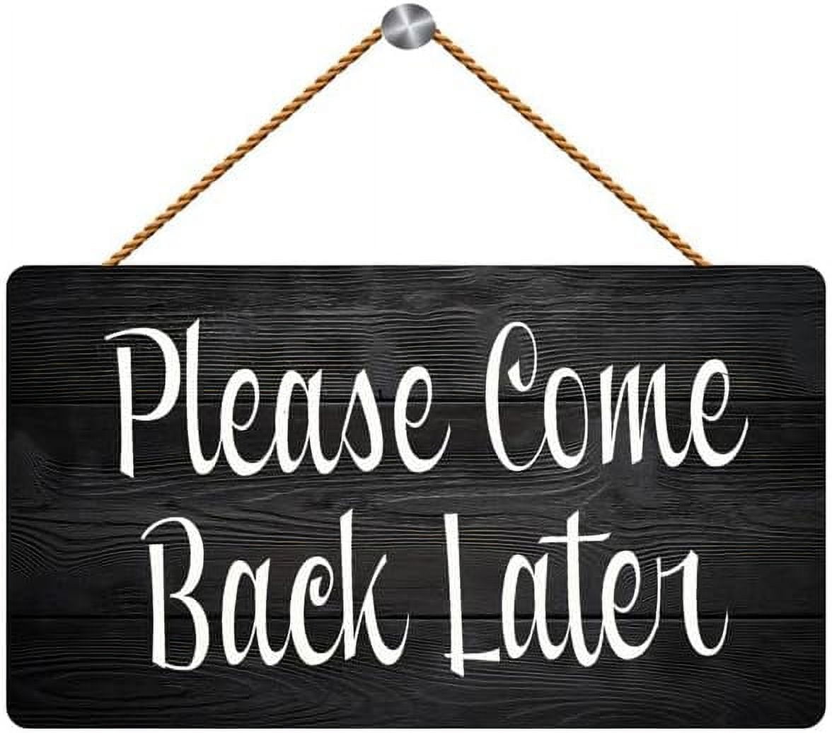 Wood Sign 5x10 Inch Wood Plaque Sign Wall Hanging Please Come Back ...