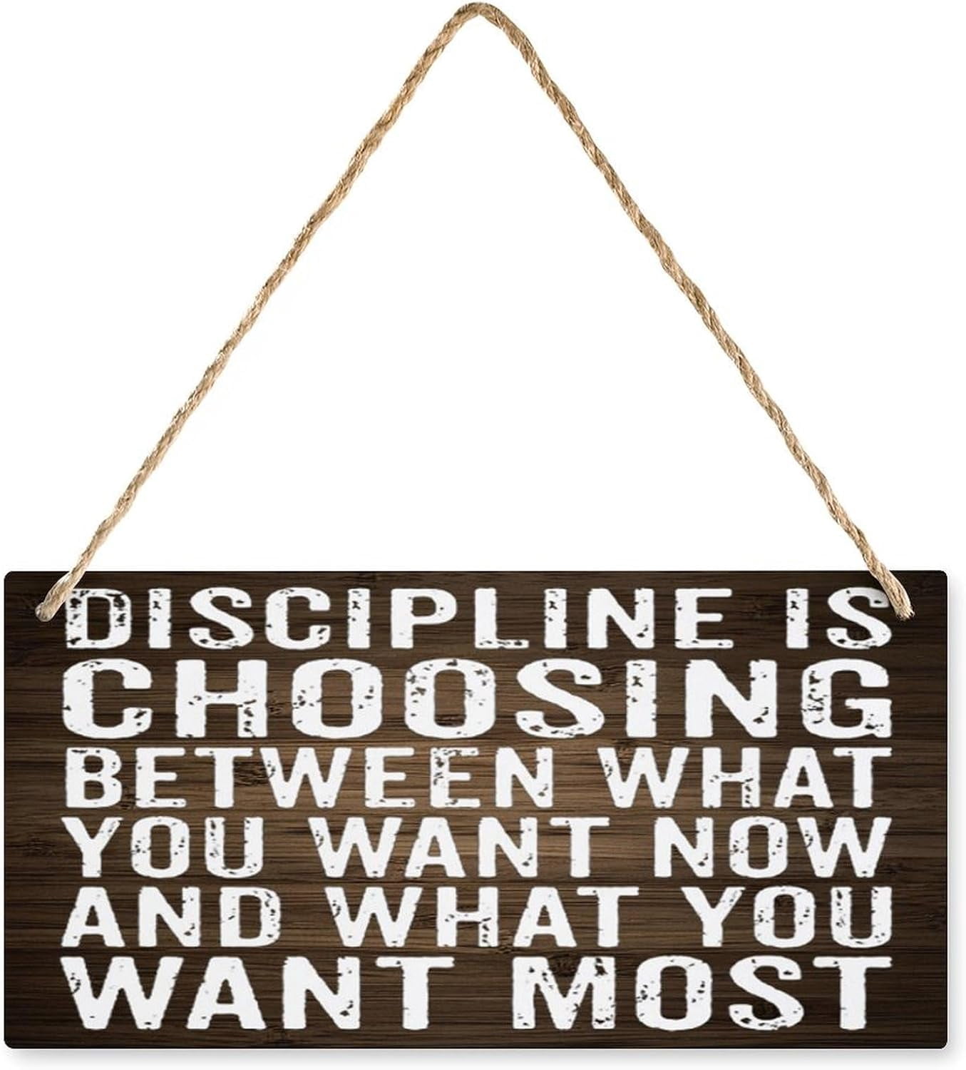 Wood Sign 5x10 Inch Wood Sign Discipline Is Choosing Between What You ...