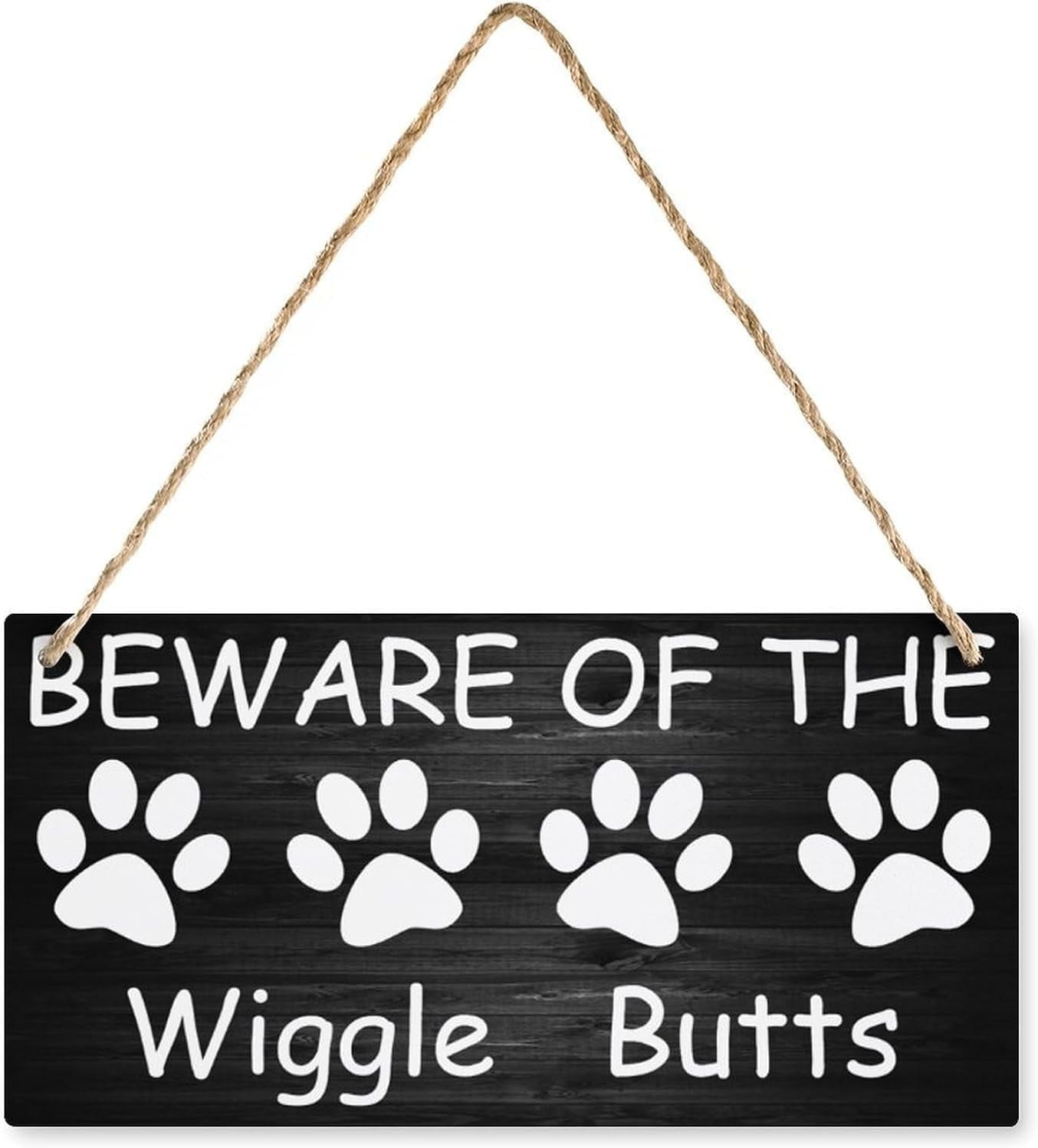 Wood Sign 5x10 Inch Wooden Hanging Sign Rustic Retro Wall Art Beware Of ...