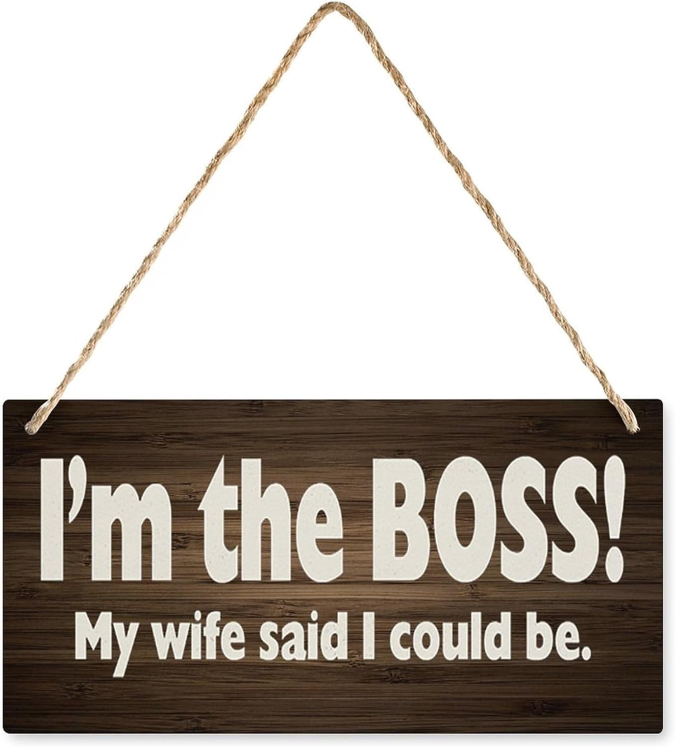 Wood Sign 5x10 Inch Wooden Hanging Wall Art Positive Quotes I'M The ...