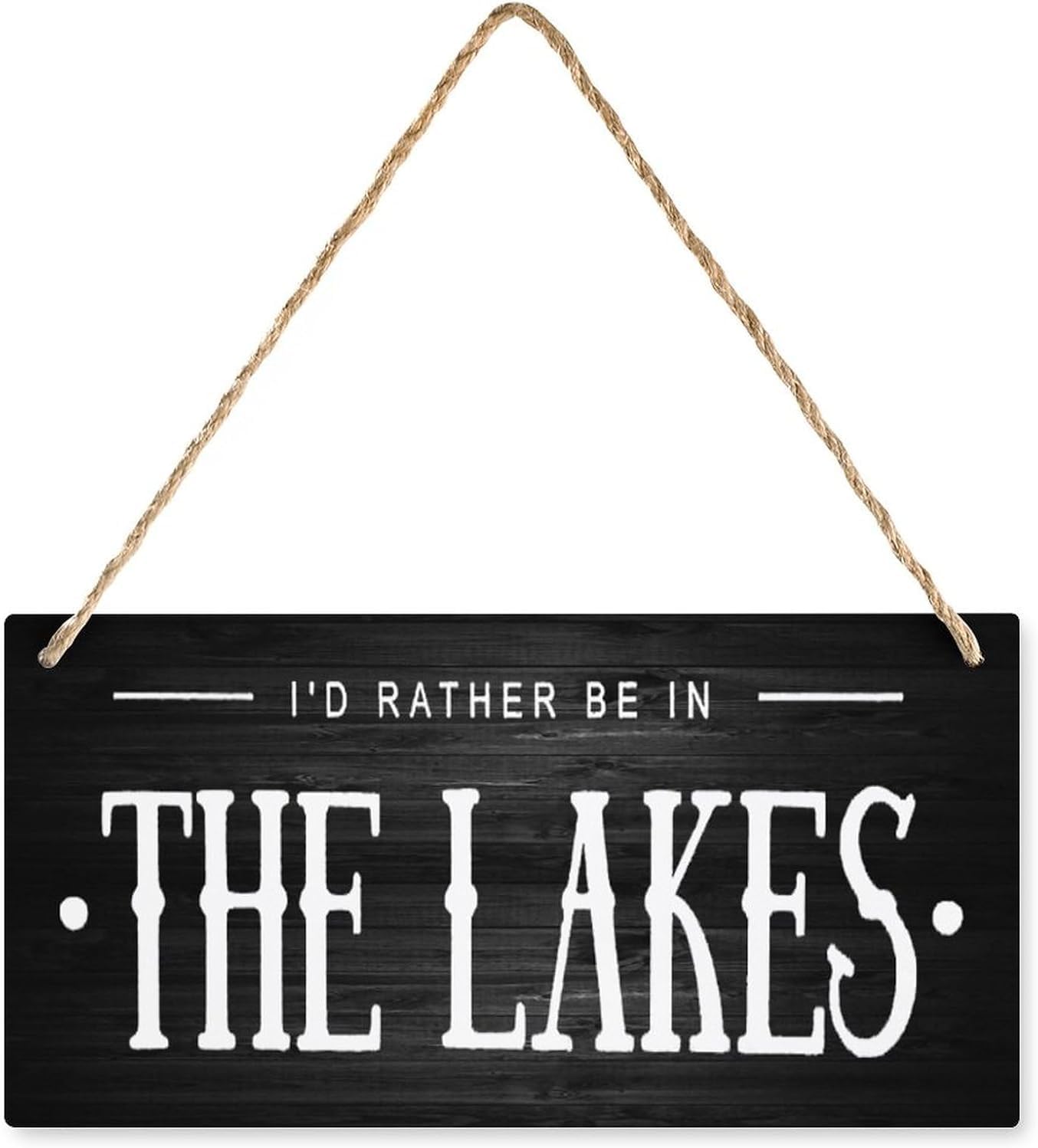 Wood Sign 5x10 Inch Wooden Sign For Front Door Outside I'D Rather Be In ...
