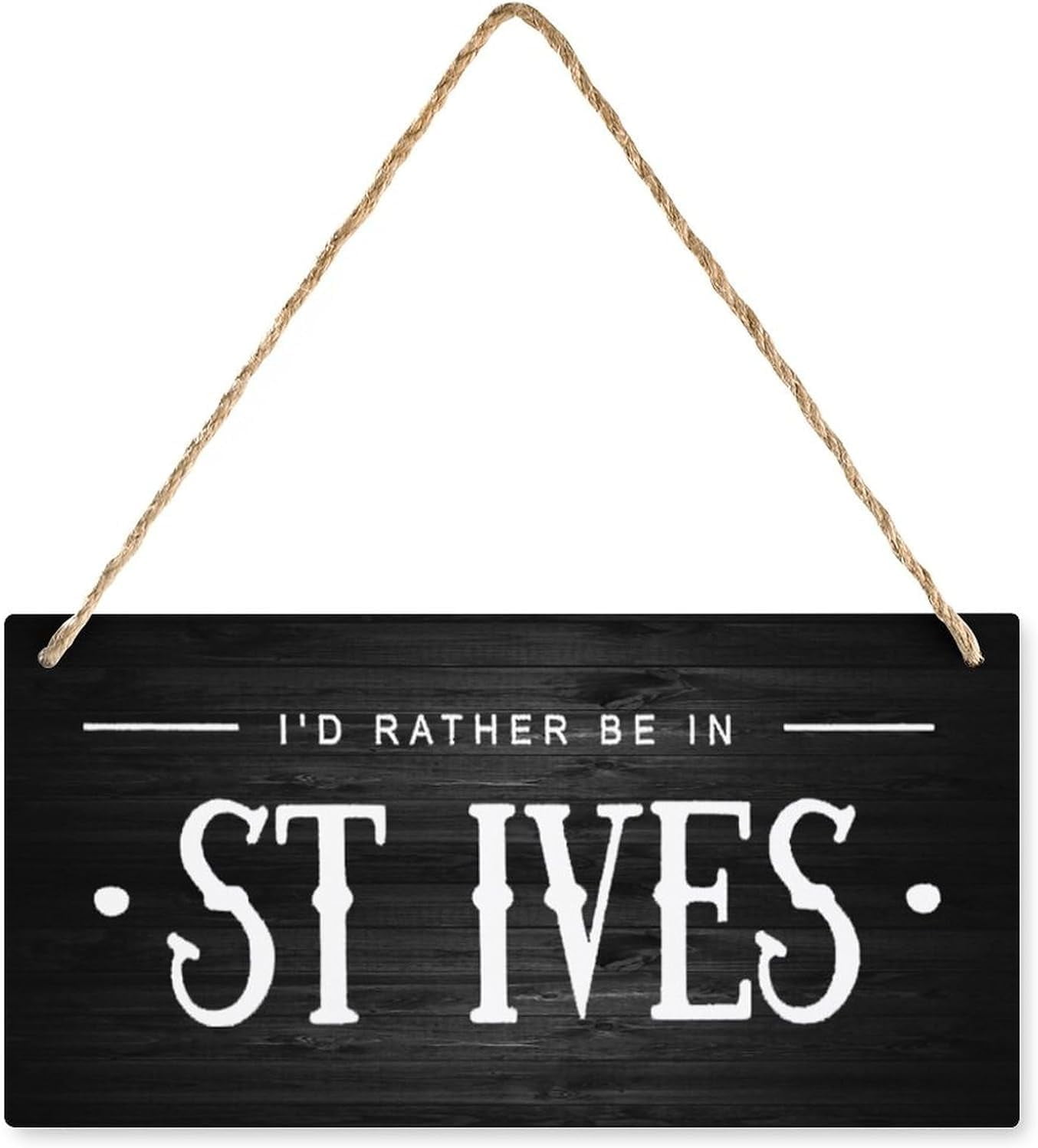 Wood Sign 5x10 Inch Wooden Sign For Front Door Outside I'D Rather Be In ...
