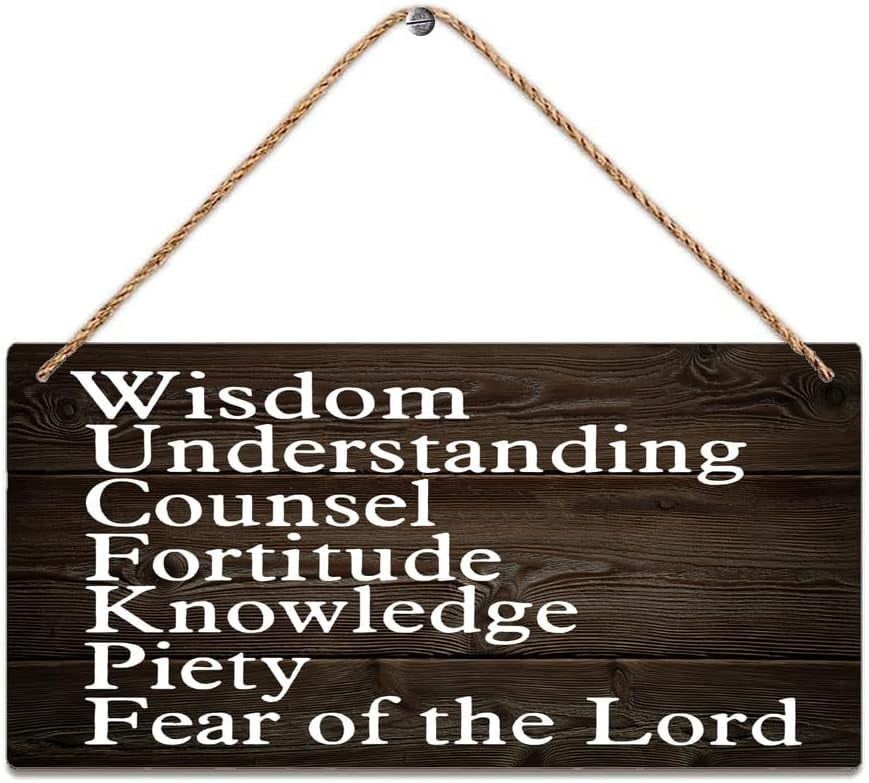 Wood Sign 5x10 Inch Wooden Signs Room Decorations Gifts Of The Holy ...