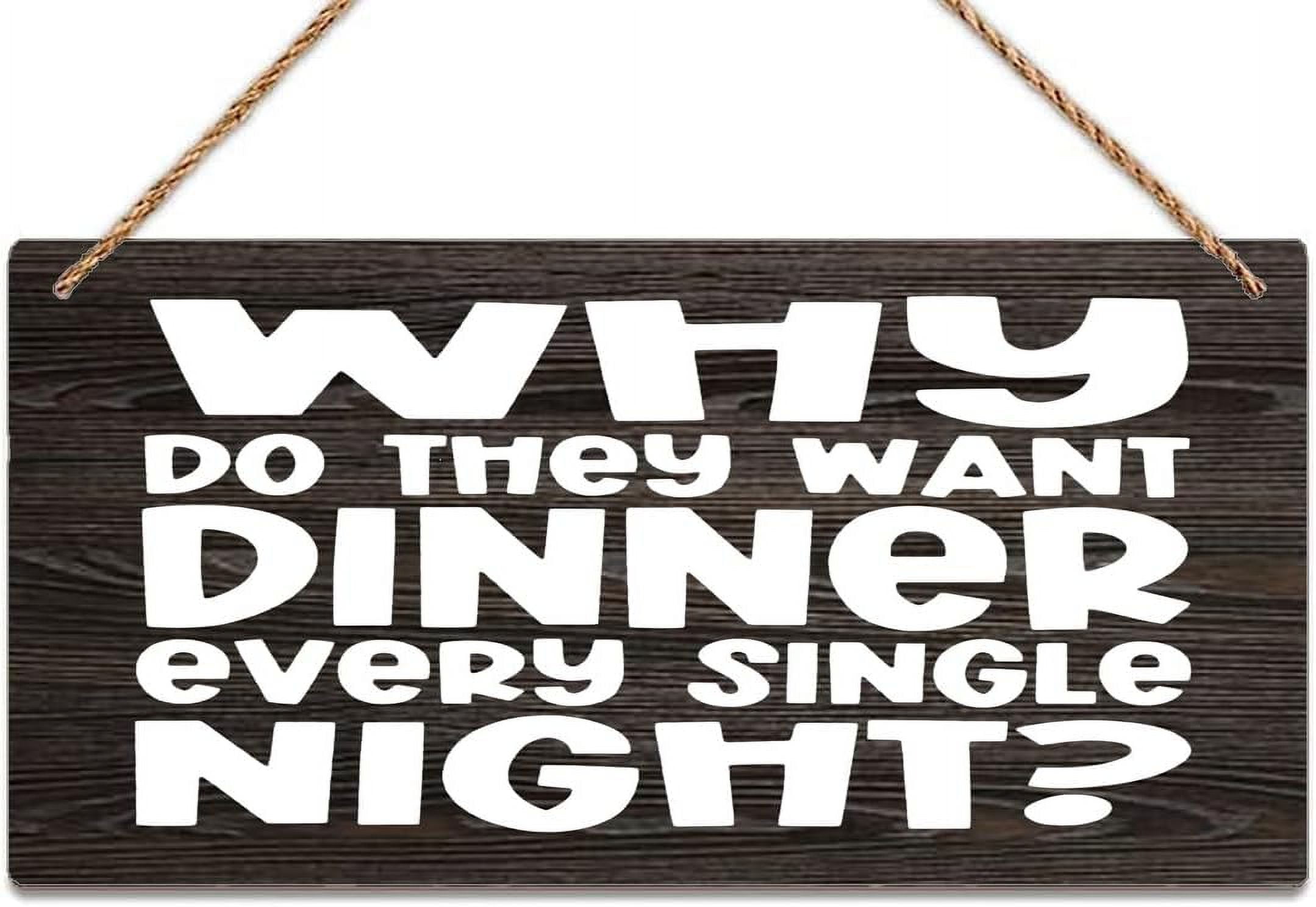 Wood Sign 5x10 Inch Wooden Signs Room Decorations Humorous Kitchen Sign ...