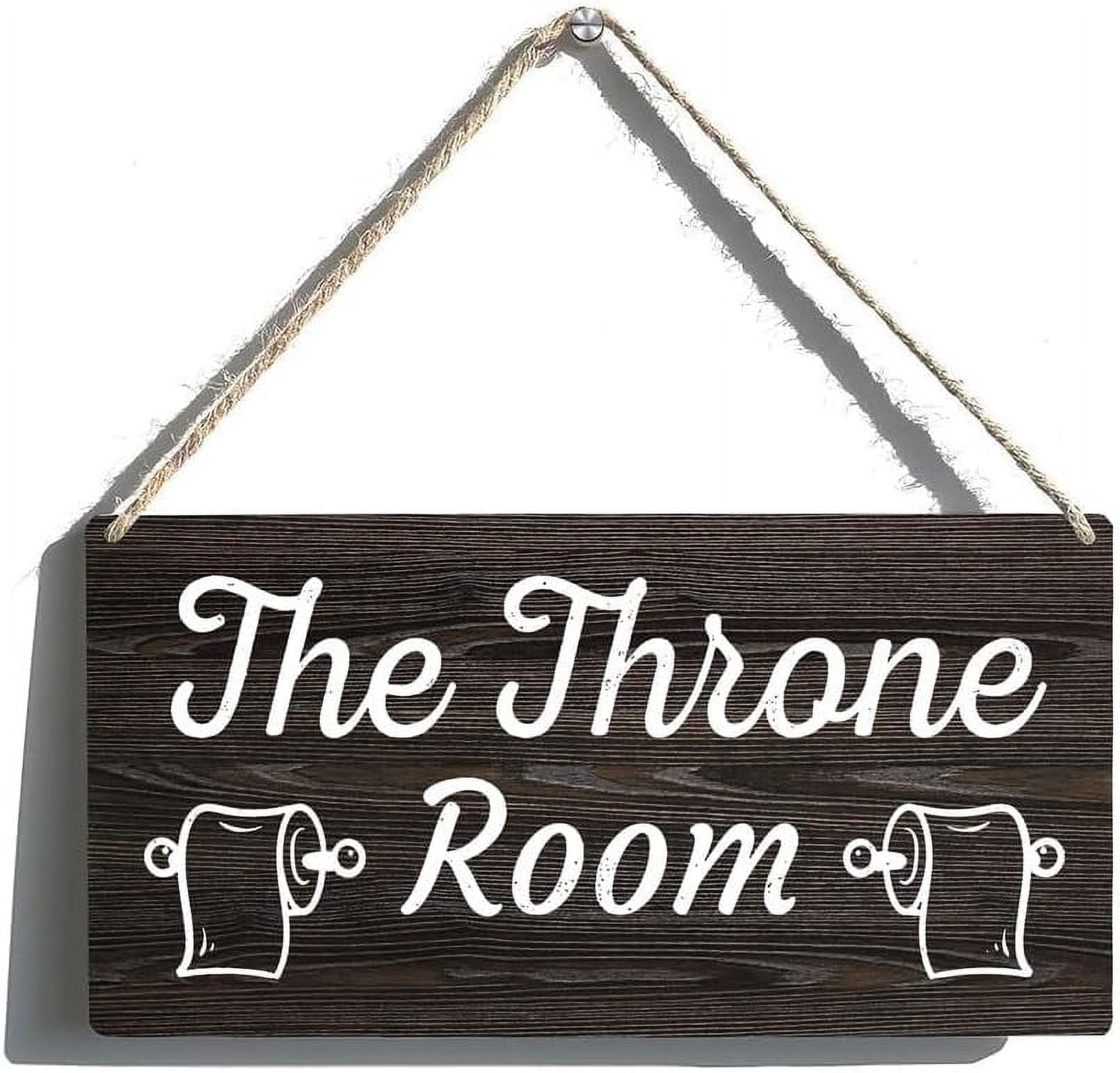 Wood Sign 5x10 Inch Wooden Signs Room Decorations The Throne Room ...