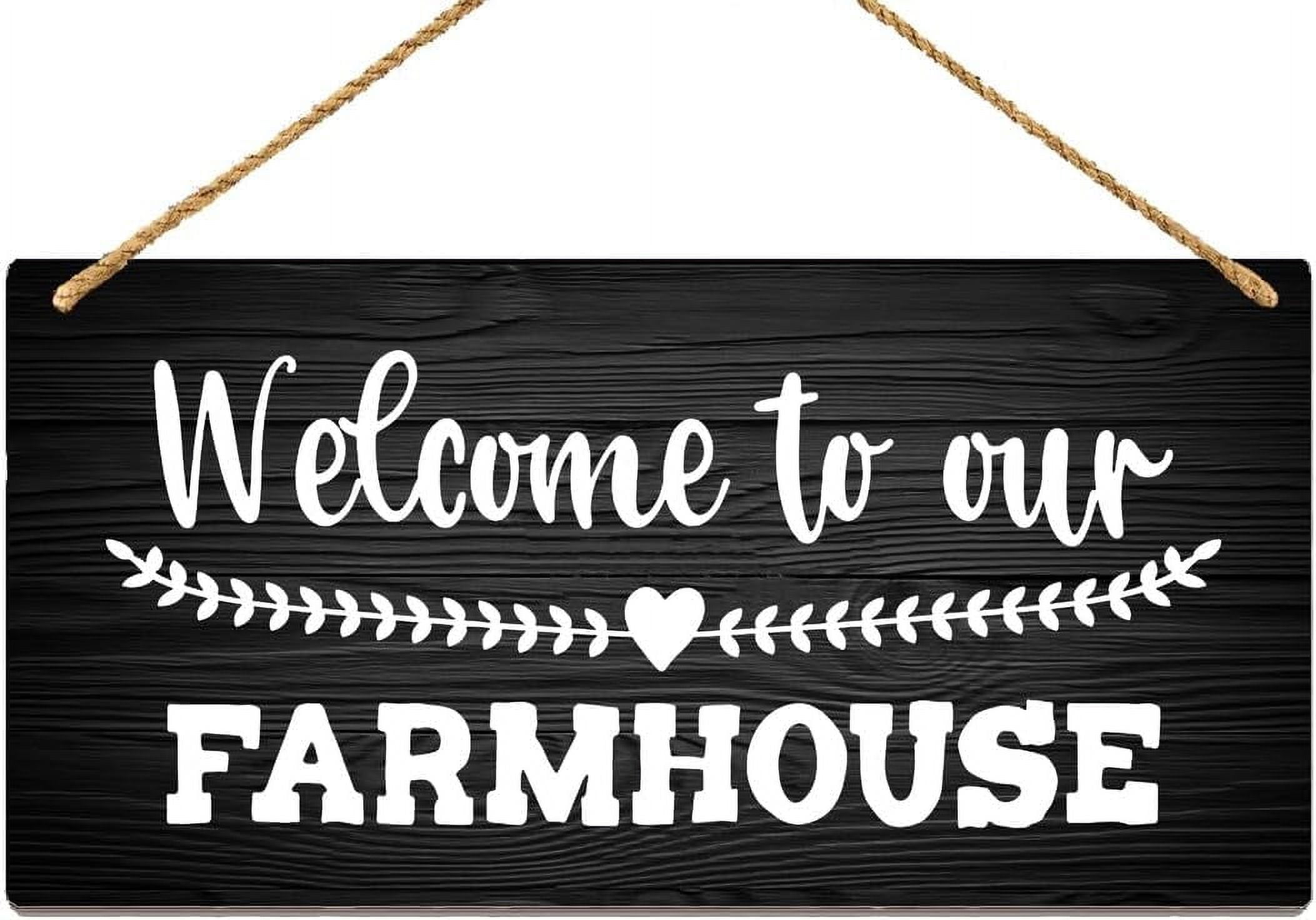 Wood Sign 5x10 Inch Wooden Signs Room Decorations Welcome To Our ...