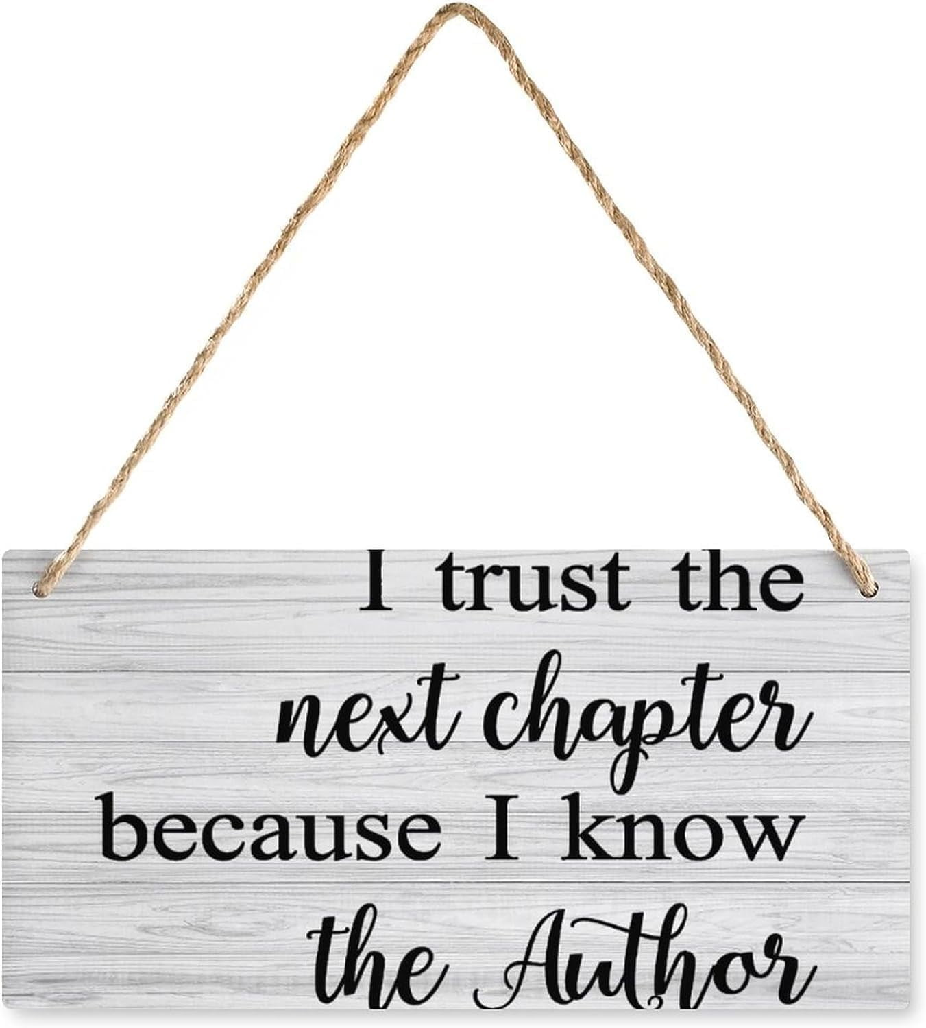 Wood Sign 5x10 Inch Wooden Wall Sign I Trust The Next Chapter Wall Sign ...