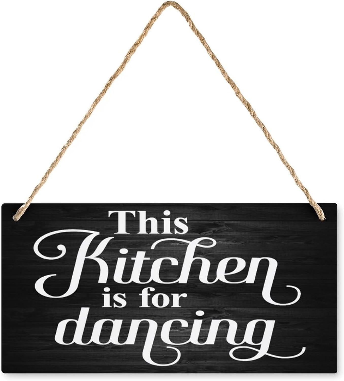 Wood Sign 5x10 Inch Wooden Wall Sign This Kitchen Is For Dancing Wood ...
