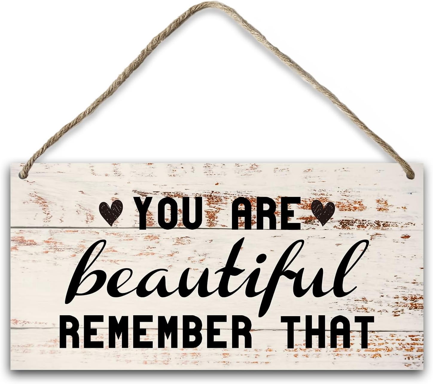 Wood Sign 5x10 Inch You Are Beautiful Gifts For Women Wall Decor Wood ...