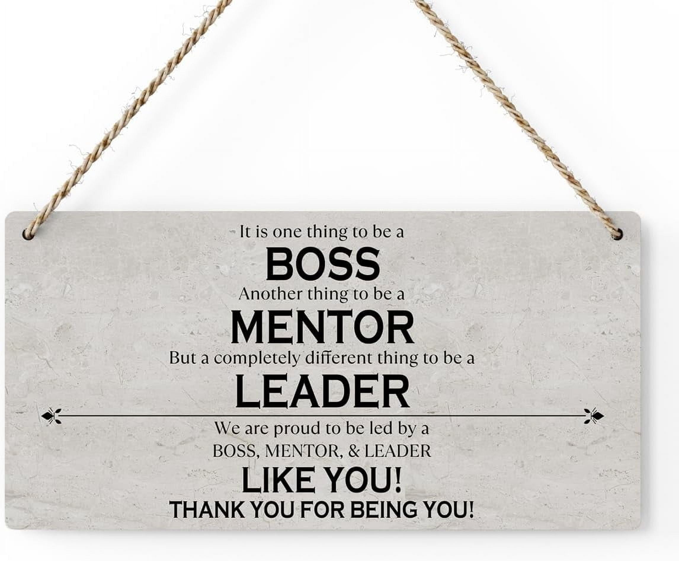 Wood Sign 6x12 Inch Boss Gifts Man Wall Art Living Room Bedroom Home ...