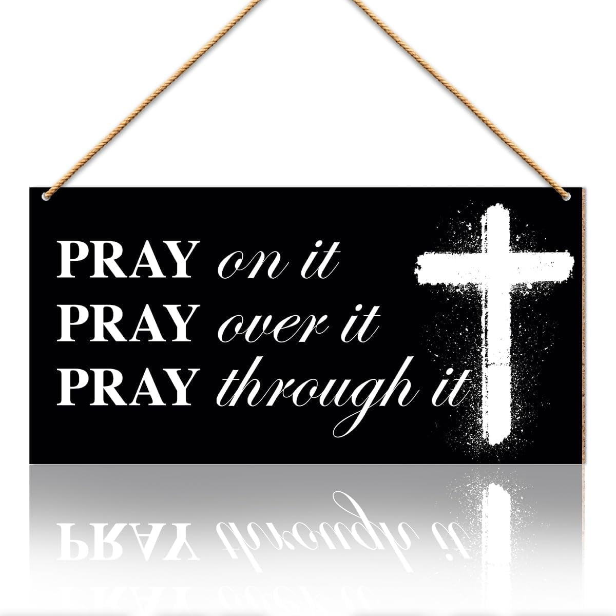 Wood Sign 6x12 Inch Christian Decor For Home Religious Motivational ...