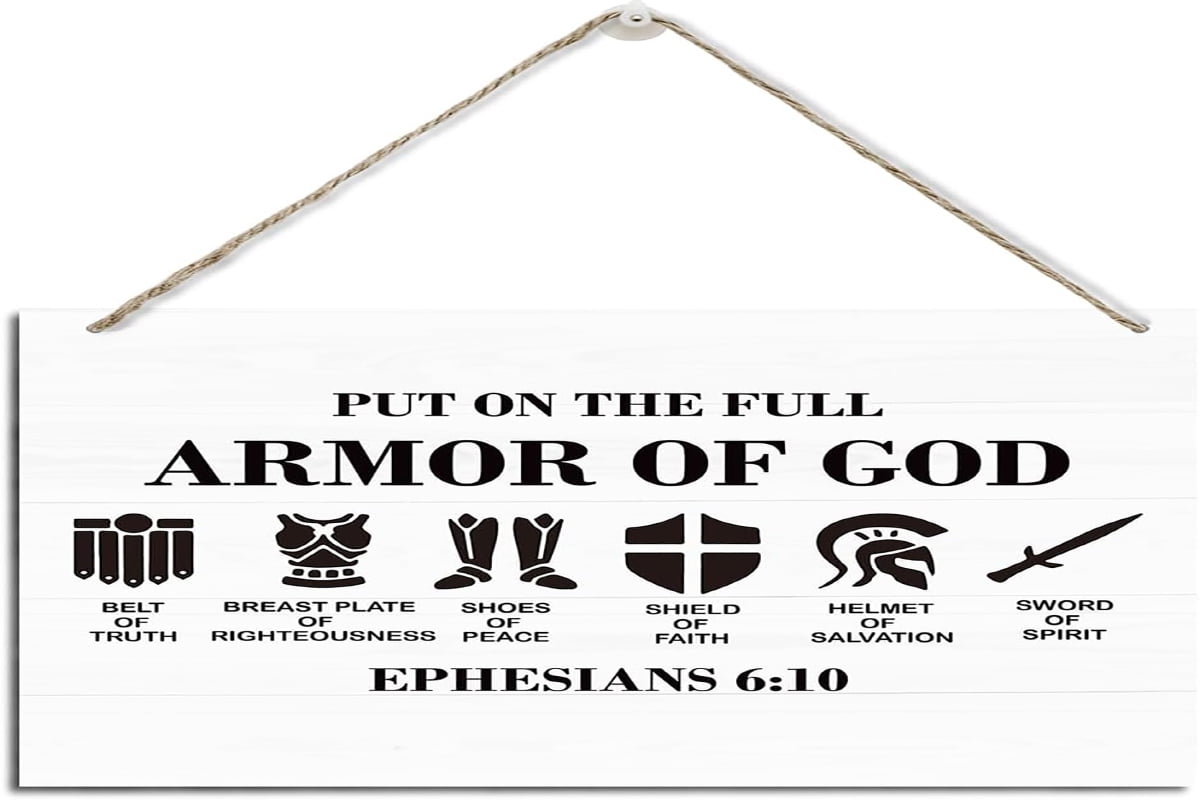 Wood Sign 6x12 Inch Christian Decor Rustic Hanging Wood Plaque Sign ...