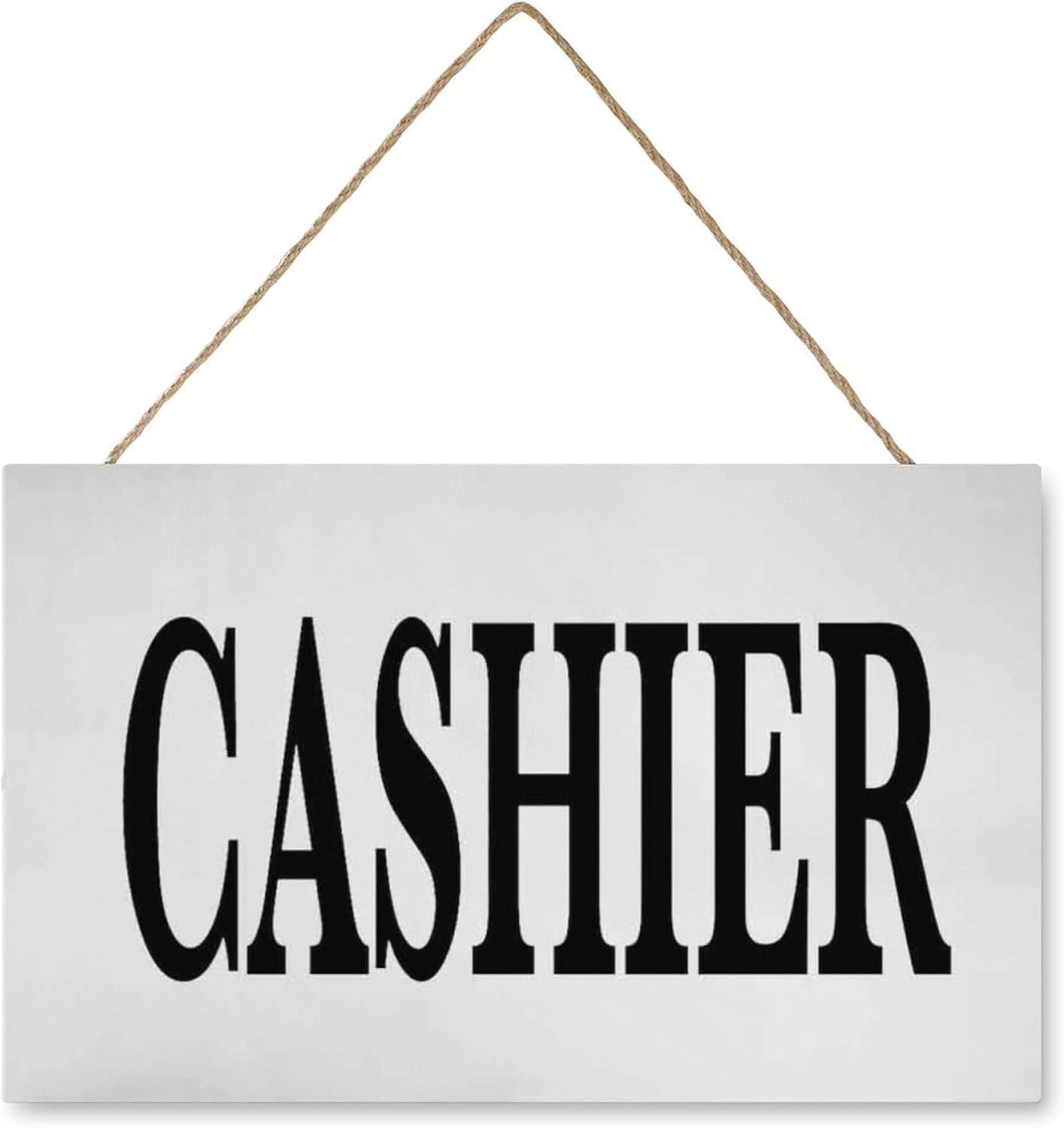 Wood Sign 6x12 Inch Decor Sign Hanging Wood Sign Cashier Sign ...