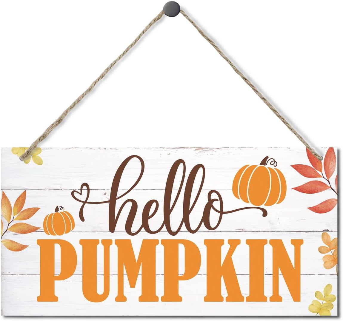 Wood Sign 6x12 Inch Fall Decoration Hanging Wood Sign Home Decorative ...