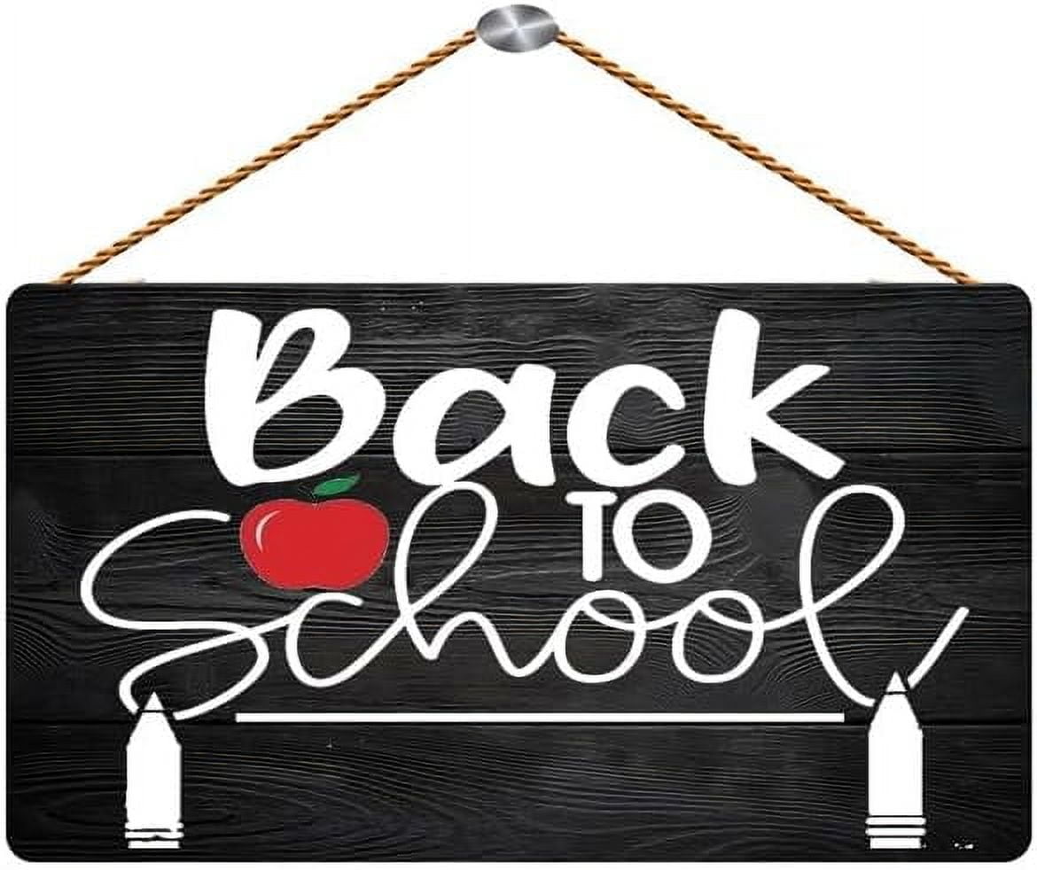 Wood Sign 6x12 Inch Farmhouse Style Back To School Sign First Day Of ...