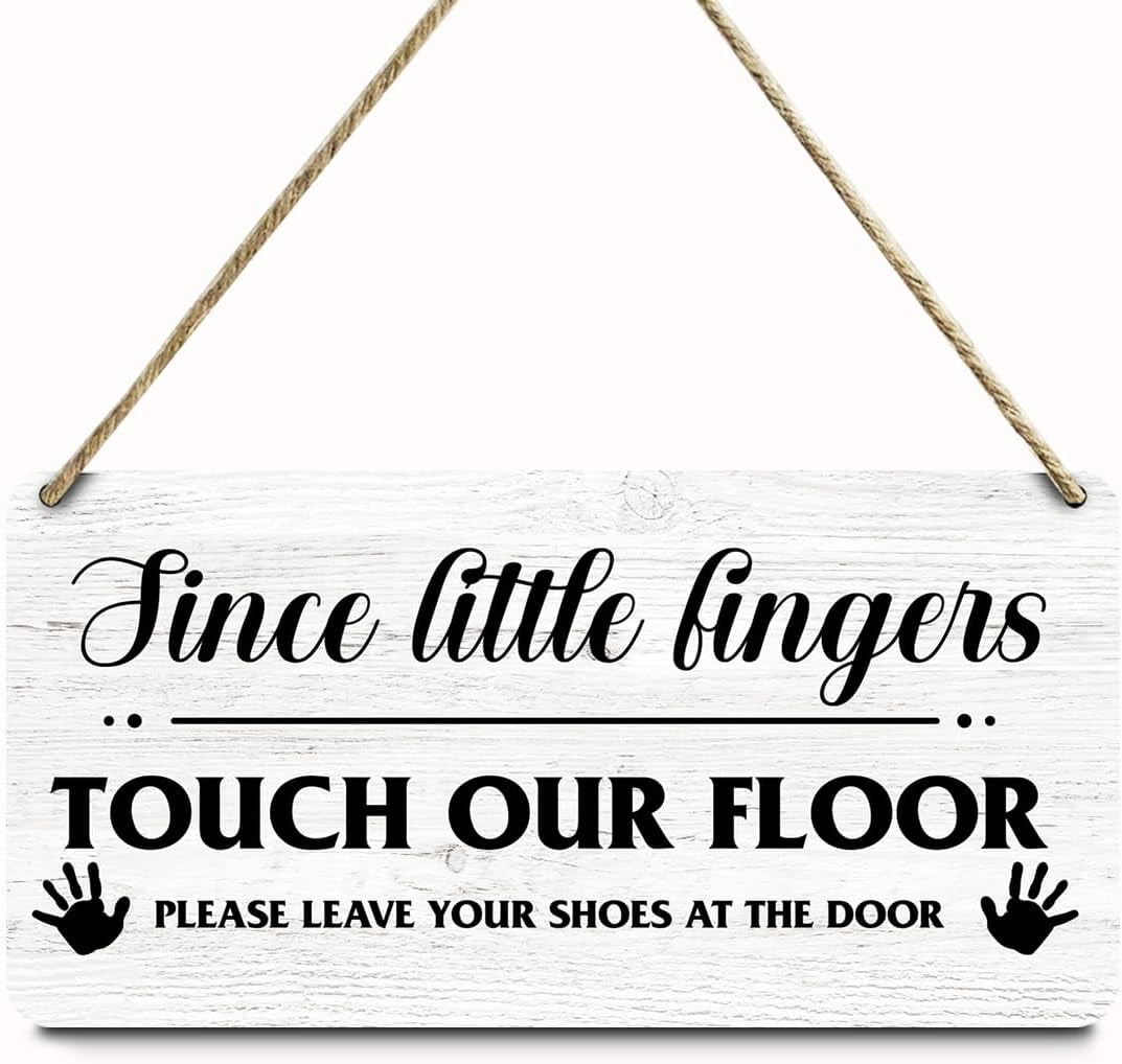 Wood Sign 6x12 Inch Front Door Porch Decor Wood Plank Design Hanging ...