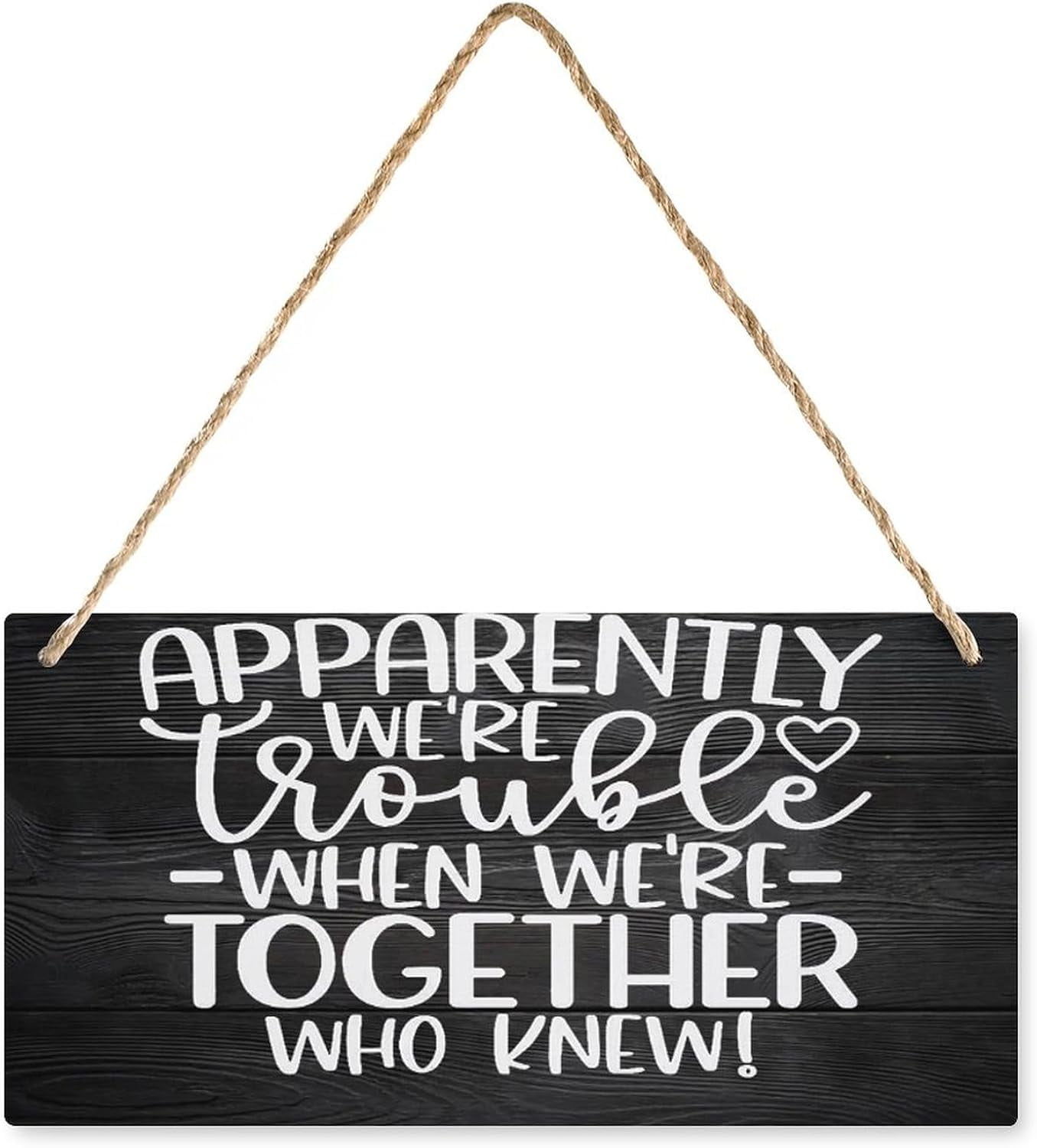 Wood Sign 6x12 Inch Funny Farmhouse Style Wood Sign Apparently We Are ...