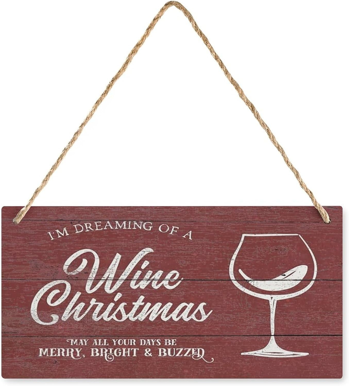 Wood Sign 6x12 Inch Funny Farmhouse Style Wood Sign I'M Dreaming Of A ...