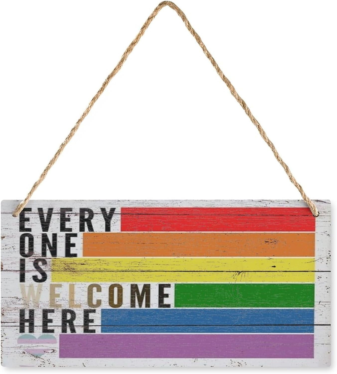 Wood Sign 6x12 Inch Funny Farmhouse Style Wood Sign Inclusion Wall Art ...