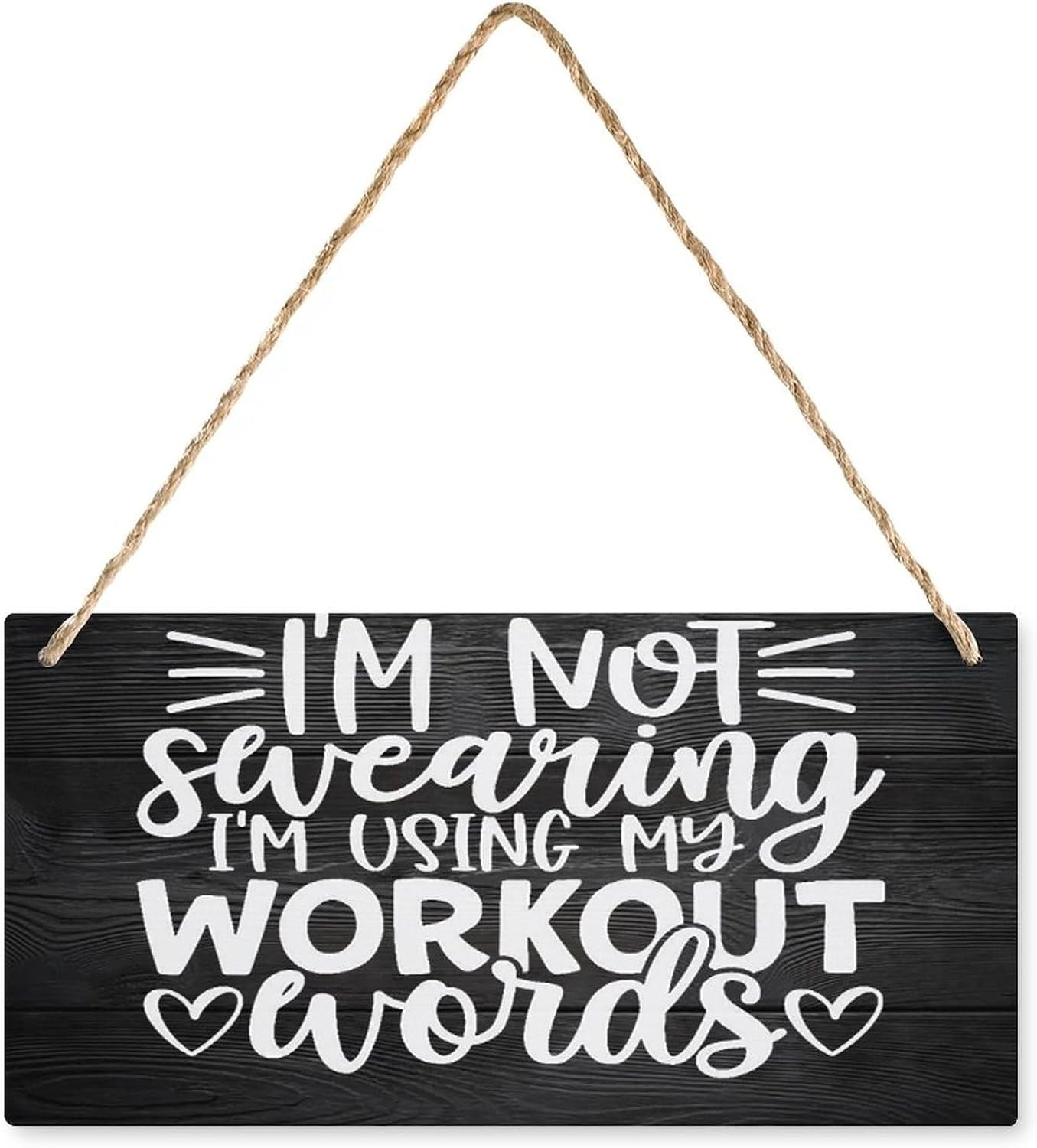 Wood Sign 6x12 Inch Funny Farmhouse Style Wood Sign I'M Not Swearing I ...