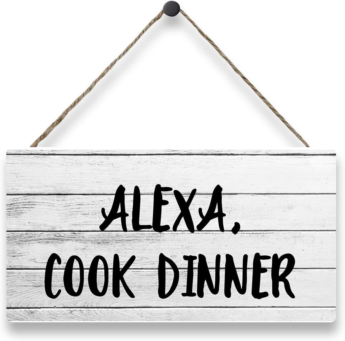 Wood Sign 6x12 Inch Funny Kitchen Wooden Wall Hanging Sign Decoration ...