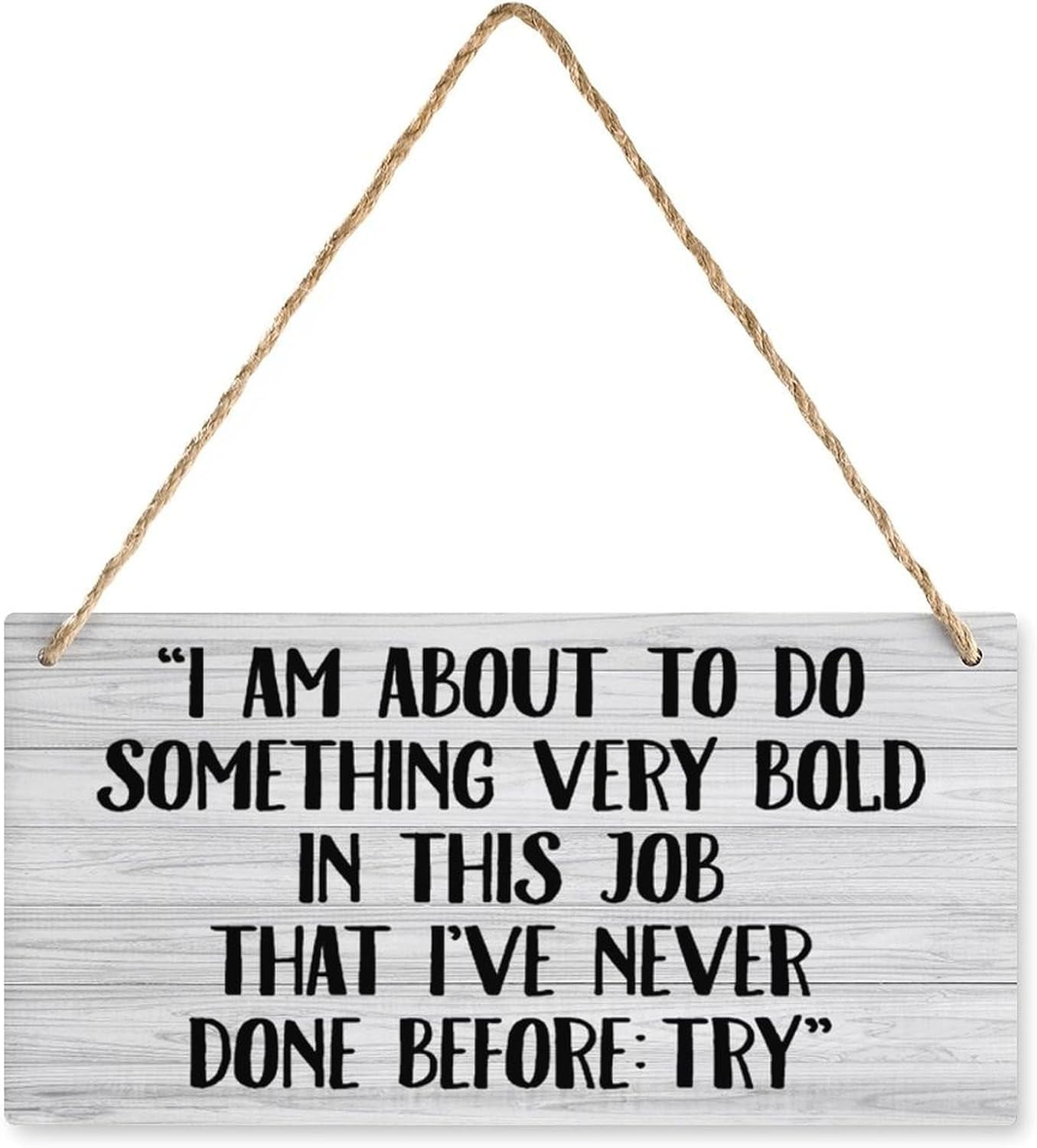 Wood Sign 6x12 Inch Hanging Door Sign I Am About To Do Something Very ...