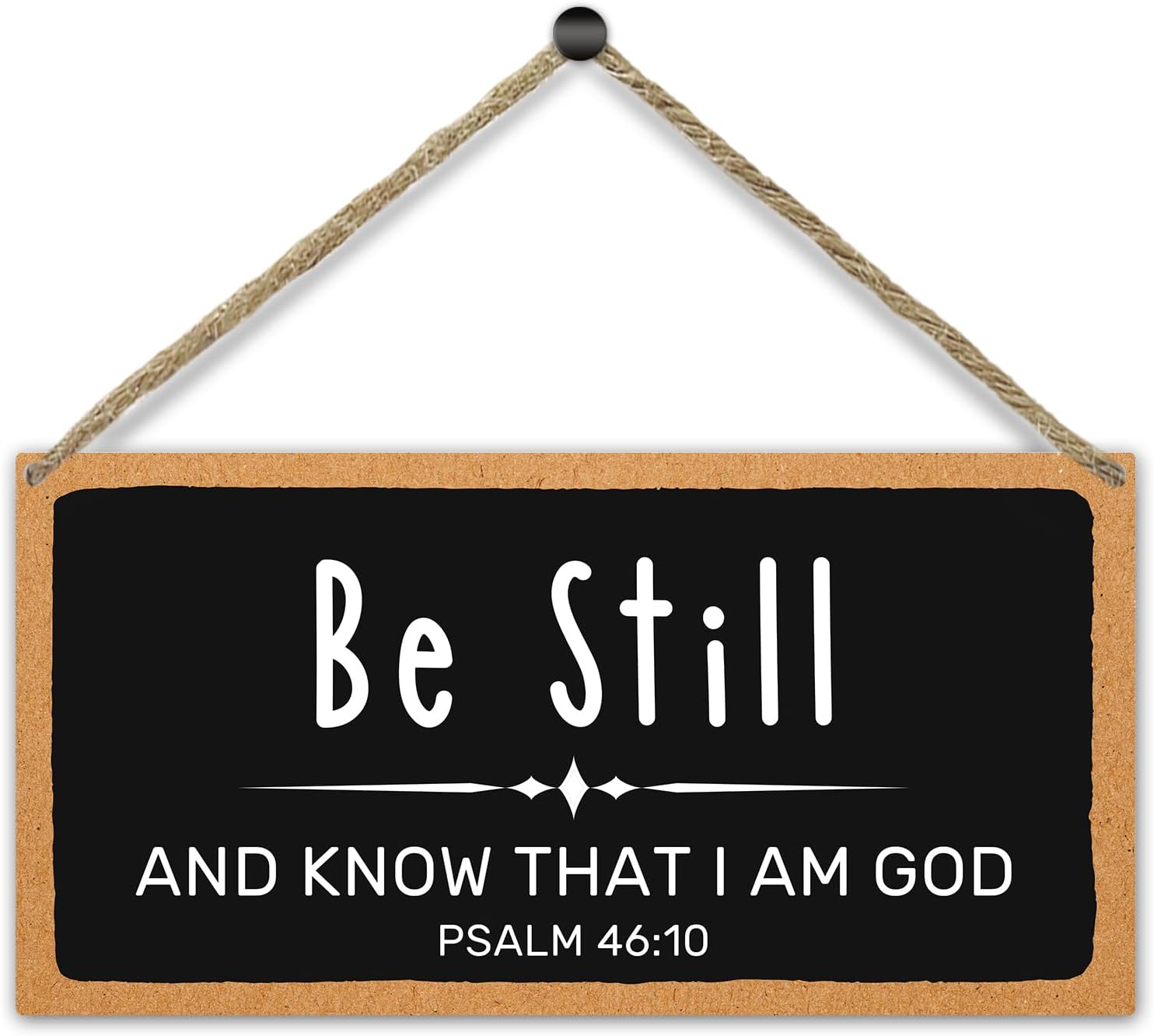 Wood Sign 6x12 Inch Hanging Wood Signs For Living Room Be Still And ...