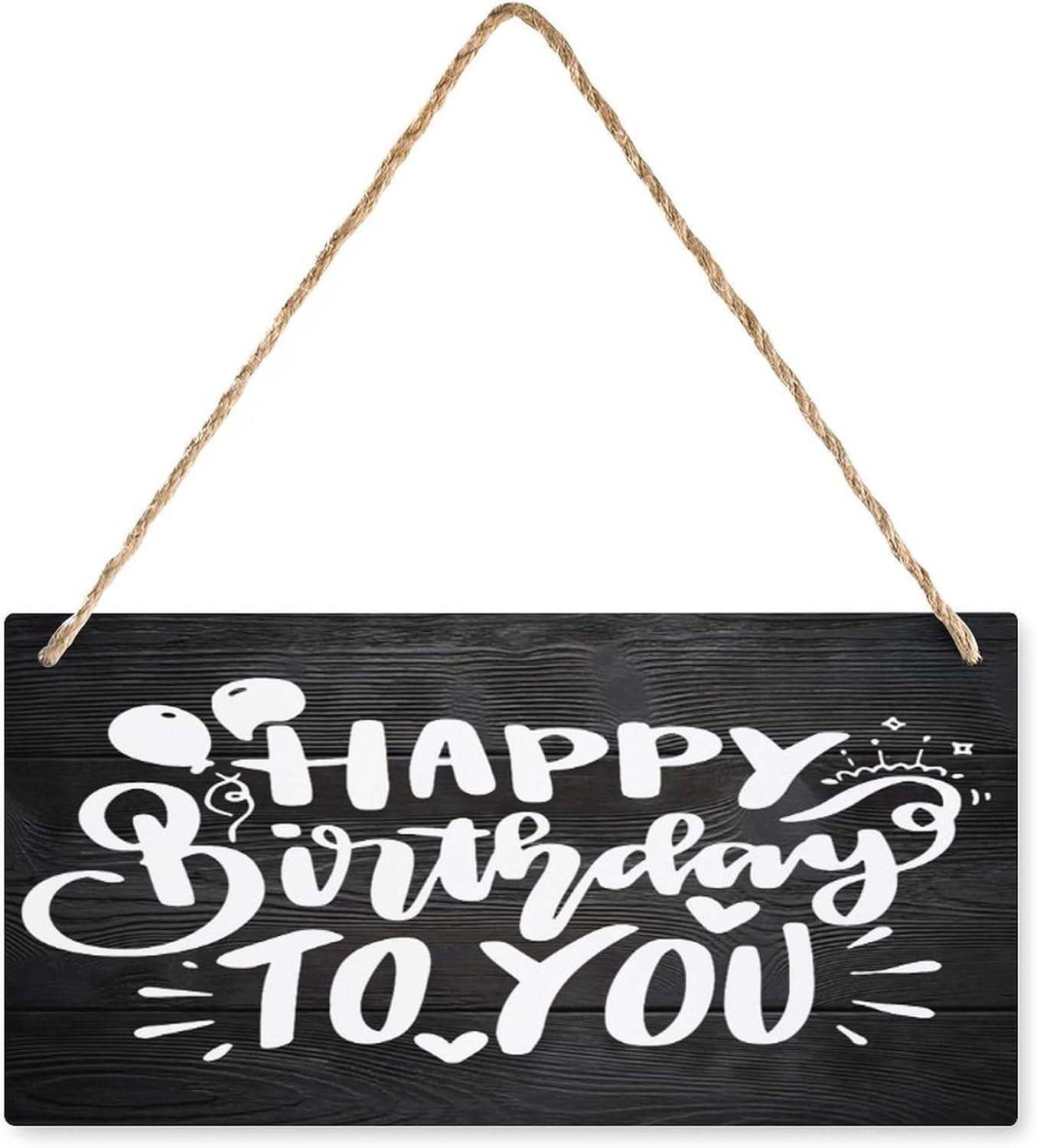 Wood Sign 6x12 Inch Happy Birthday To You Happy Birthday To You Rustic ...