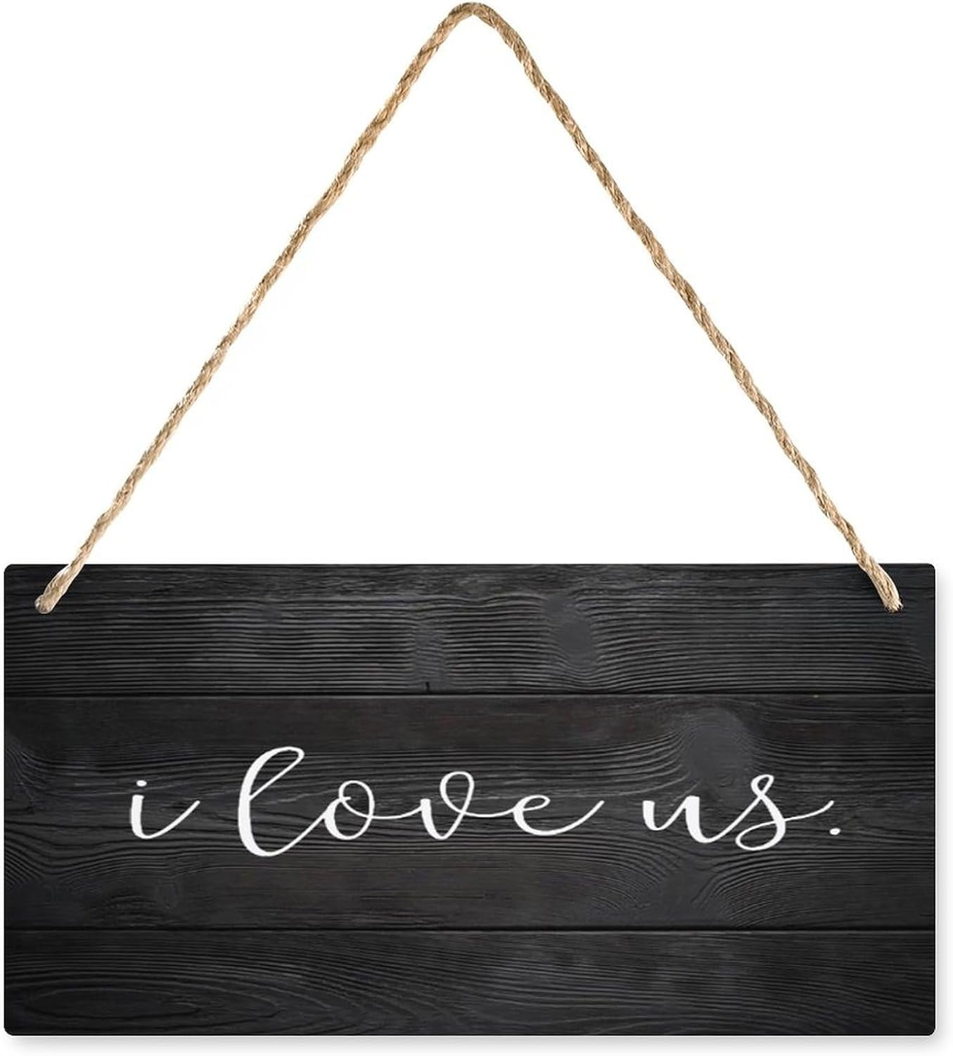 Wood Sign 6x12 Inch I Love Us Funny Wall Decor Signs Farmhouse Bathroom ...