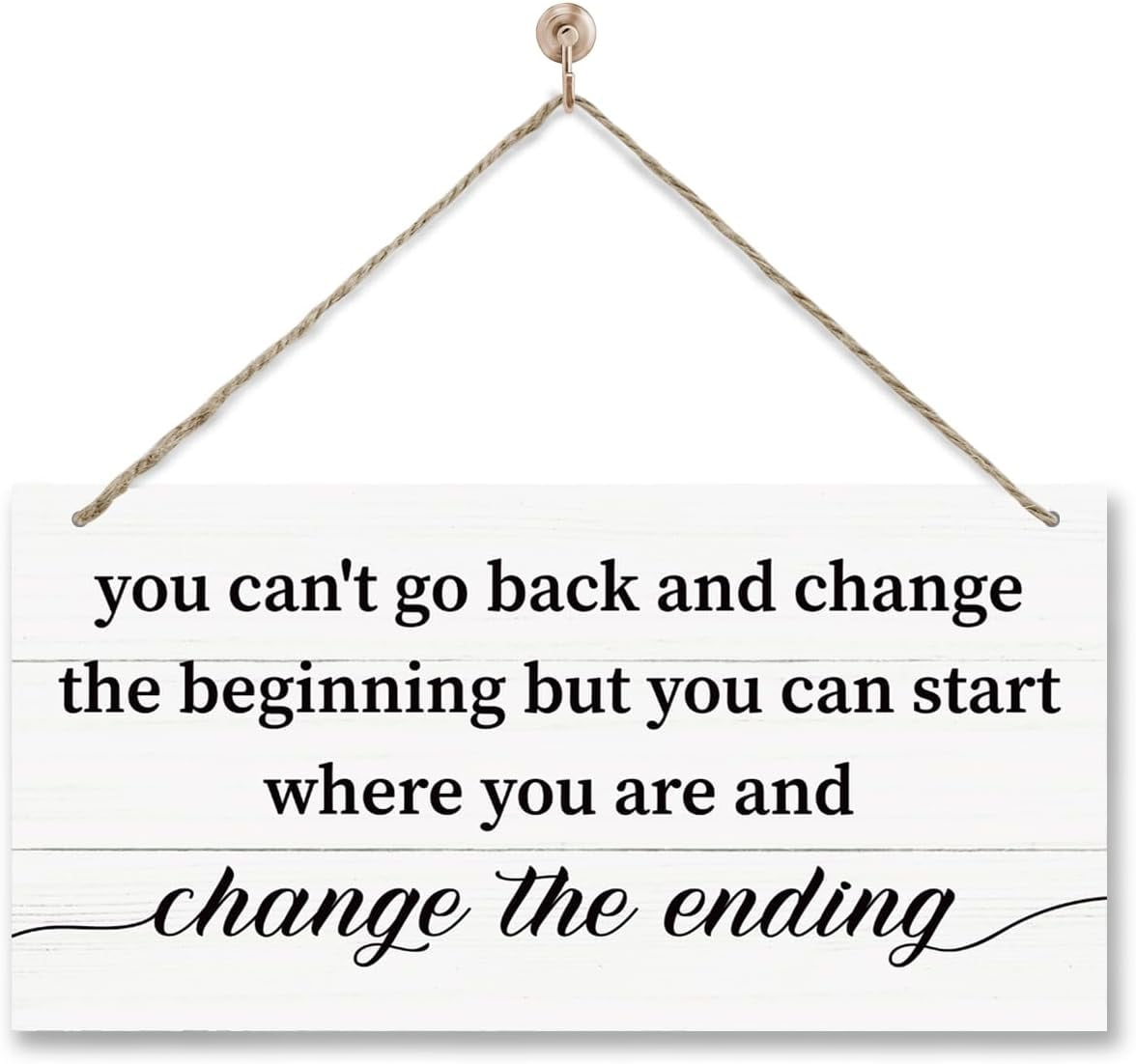 Wood Sign 6x12 Inch Inspirational Wood Sign You Can'T Go Back And ...