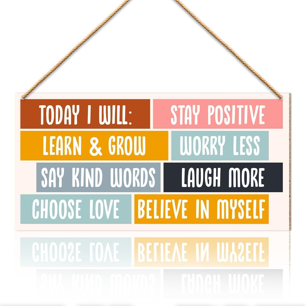 Wood Sign 6x12 Inch Nursery Decor Sign Positive Affirmation Wall Decor ...