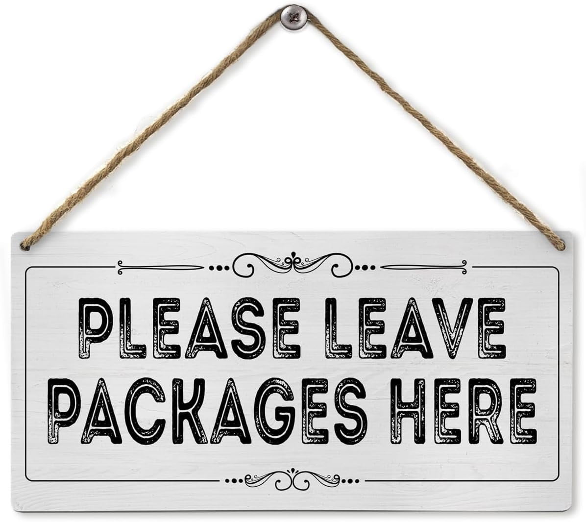 Wood Sign 6x12 Inch Package Delivery Sign Please Leave Packages Here ...