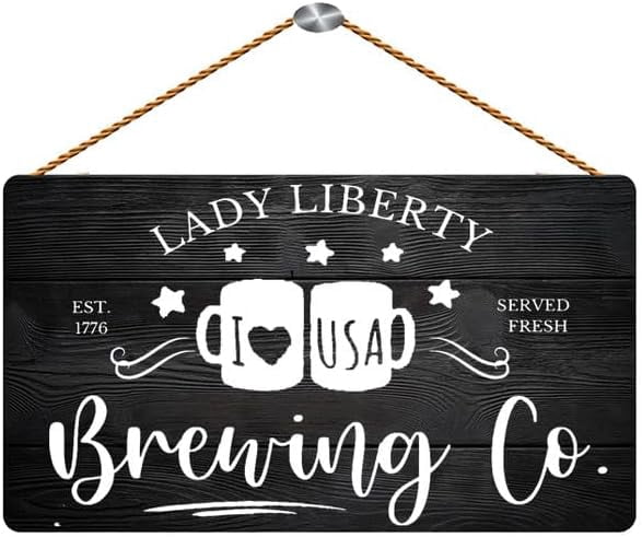 Wood Sign 6x12 Inch Patriotic Wooden Sign 4th Of July Fourth Of July ...