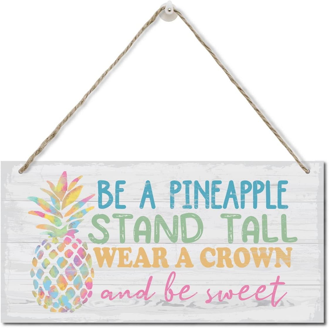 Wood Sign 6x12 Inch Pineapple Wood Signs Be A Pineapple Stand Tall Wear ...