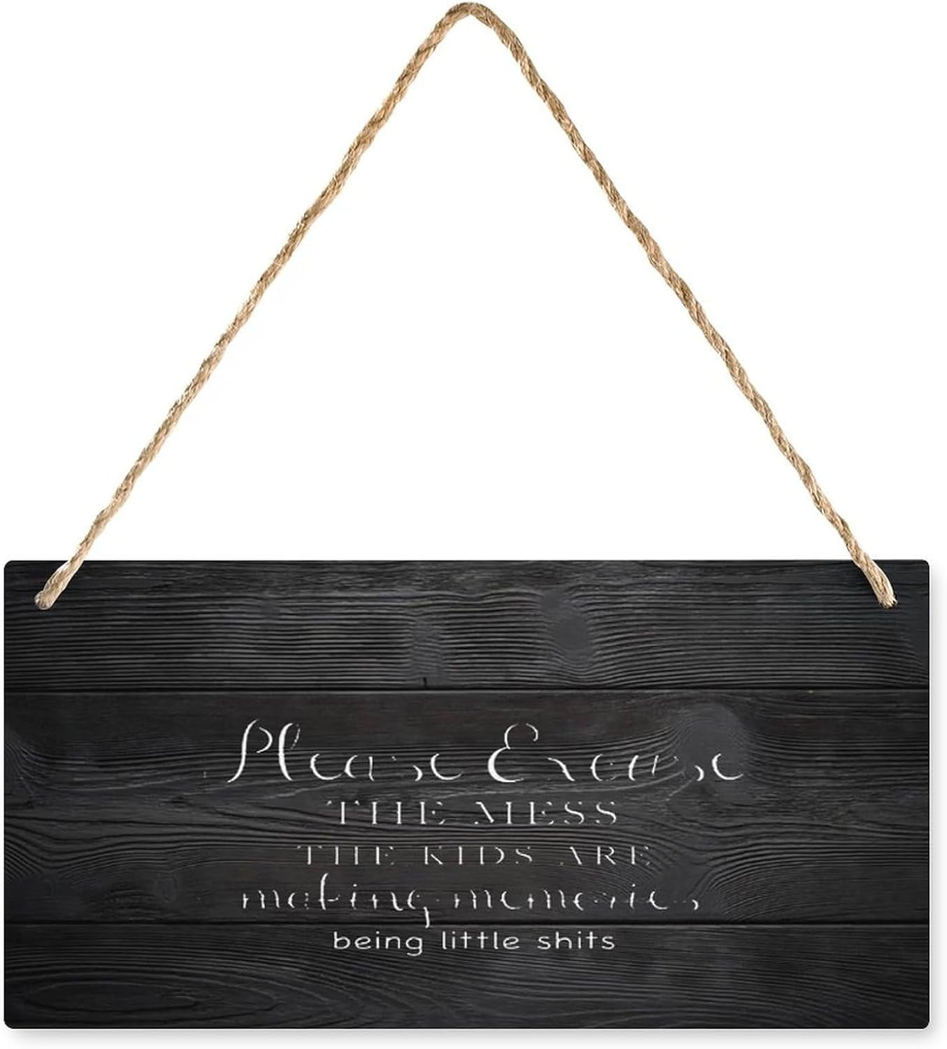 Wood Sign 6x12 Inch Please Excuse The Mess The Kids St Wooden Oak ...