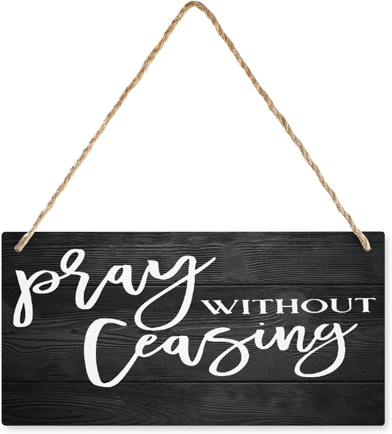 Wood Sign 6x12 Inch Pray Without Ceasing Sign Wood Pray Sign Pray Wall ...