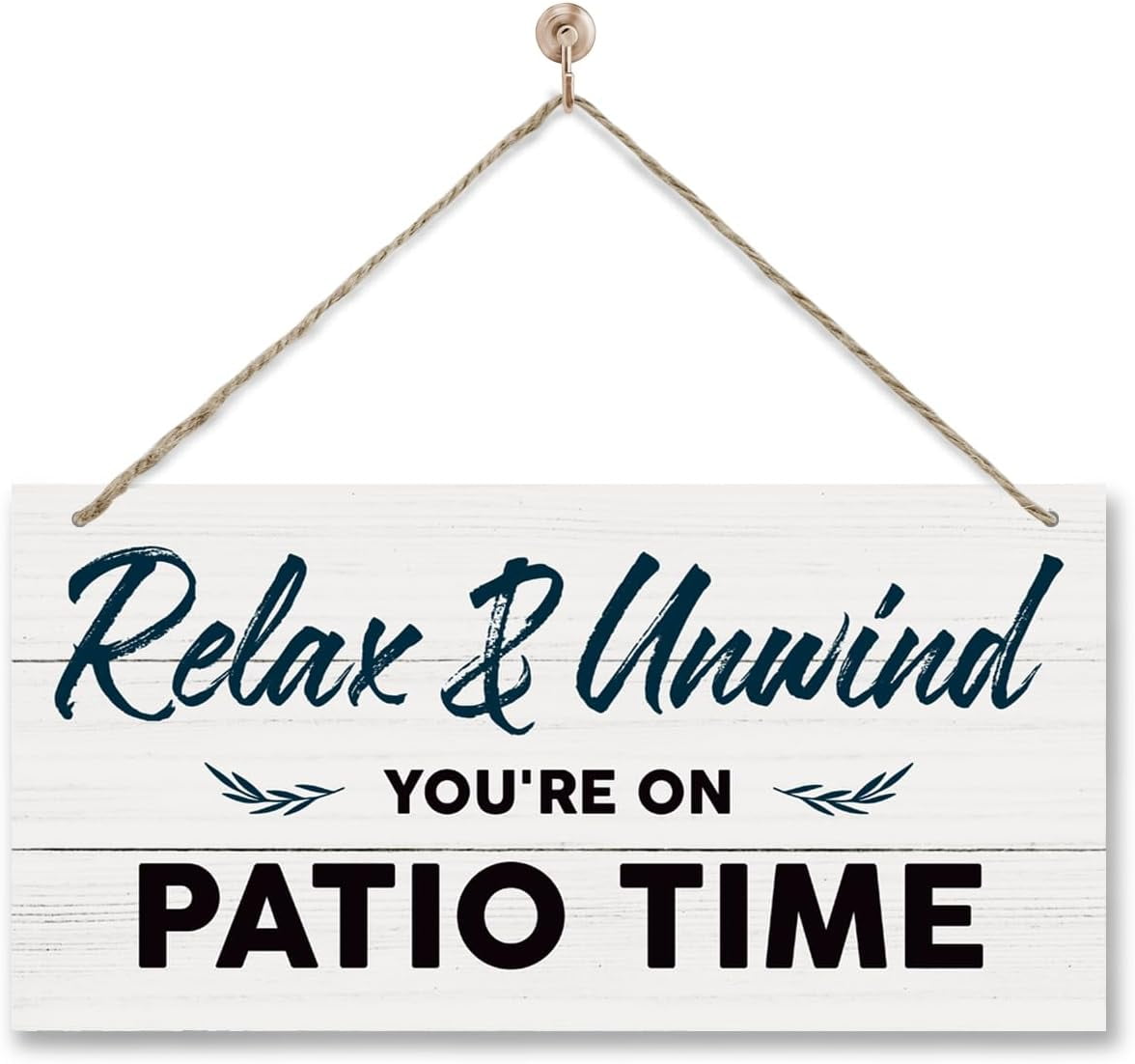 Wood Sign 6x12 Inch Relax & Unwind Sign Porch Sign Patio Time Sign ...