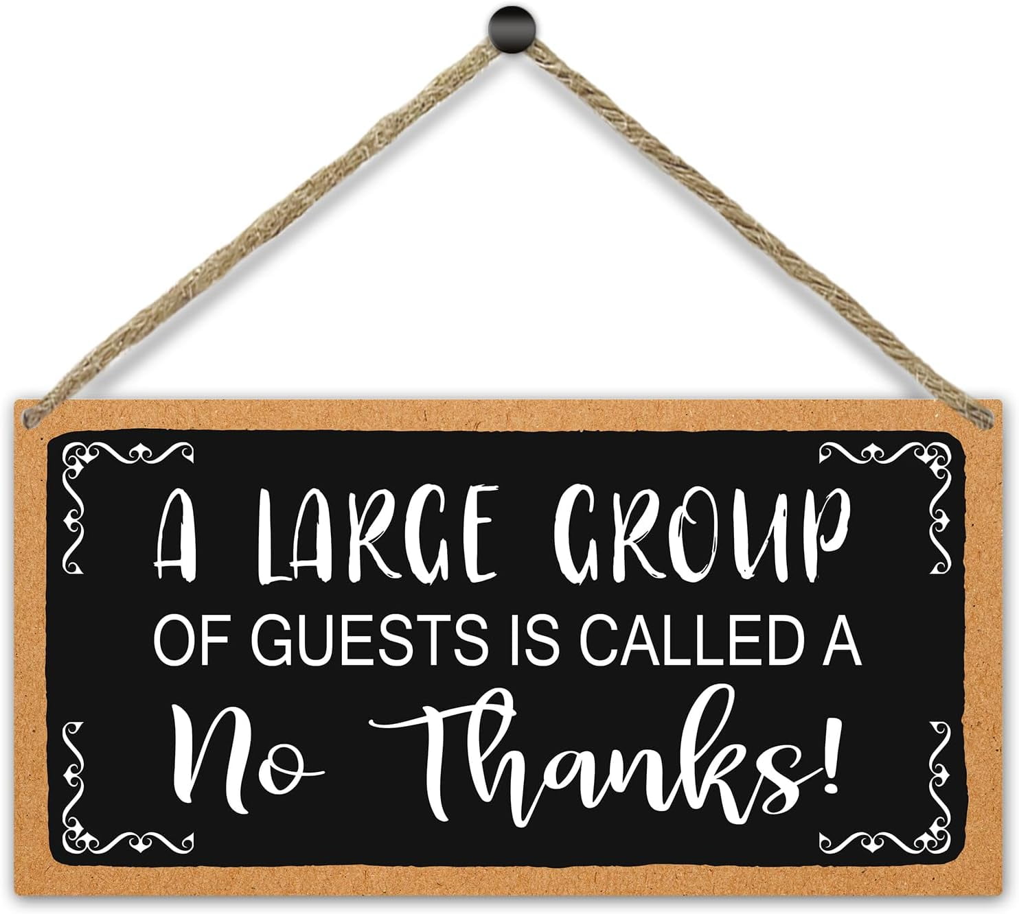 Wood Sign 6x12 Inch Rustic Hanging Wood Signs For Porch A Large Group ...