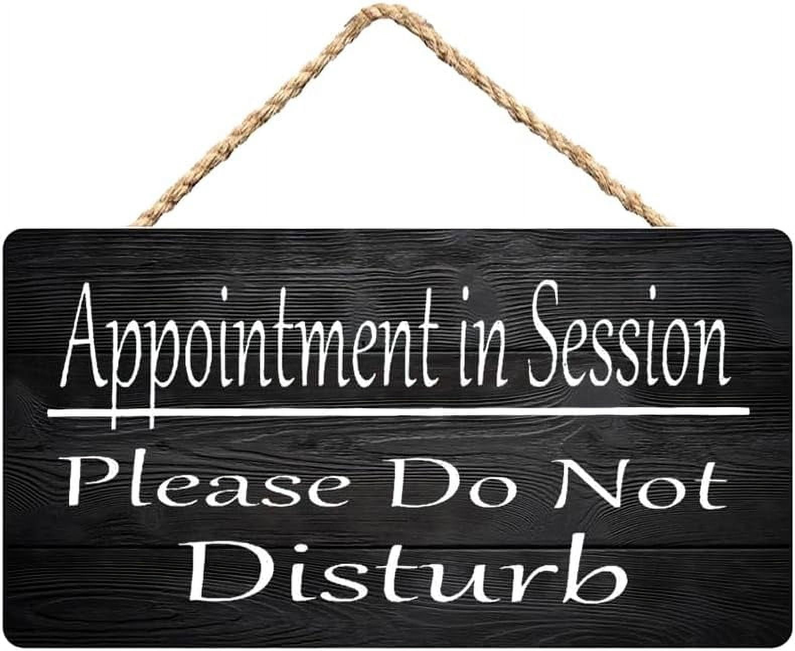 Wood Sign 6x12 Inch Rustic Wooden Signs For Home Appointment In Session ...