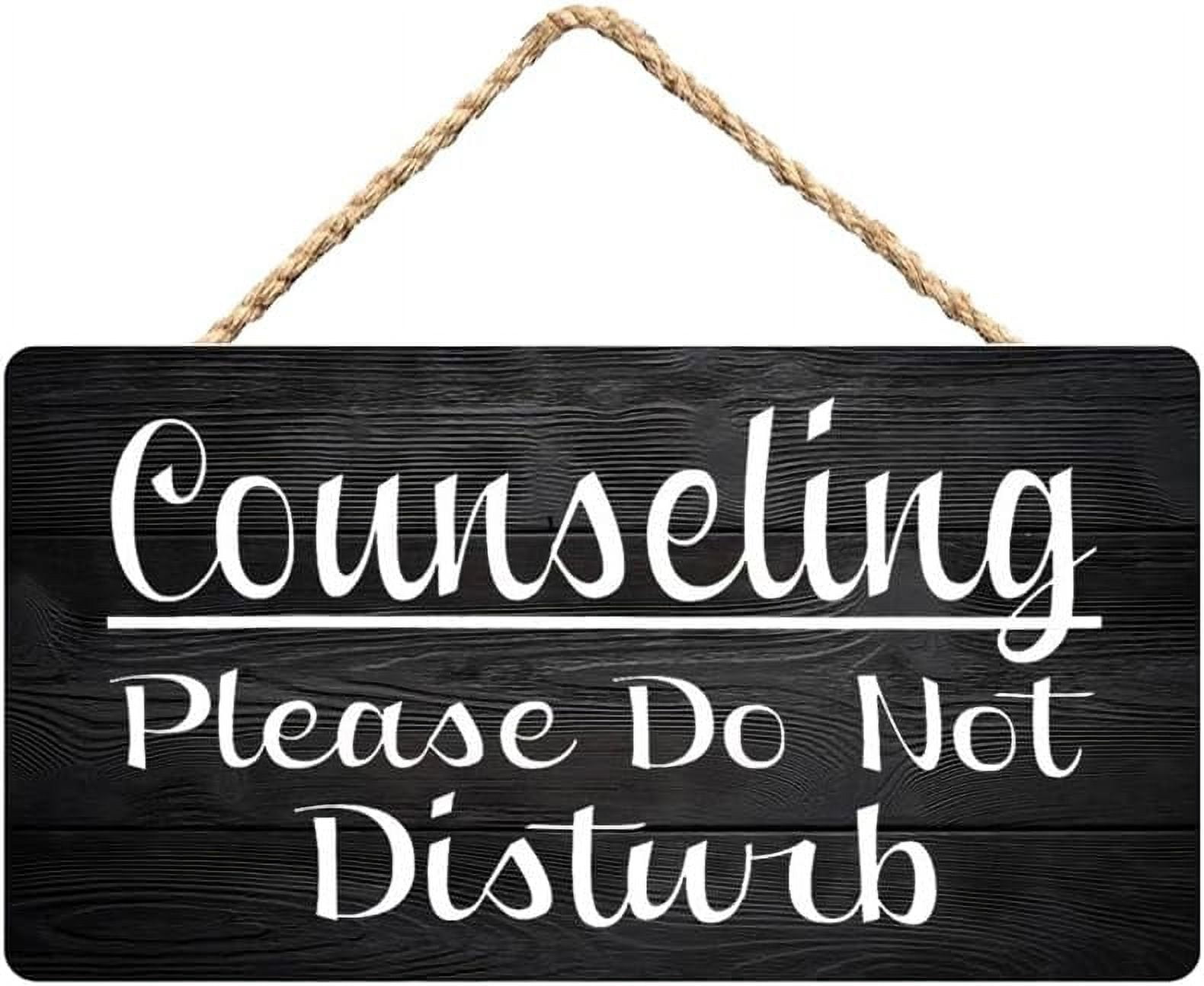 Wood Sign 6x12 Inch Rustic Wooden Signs For Home Counseling Please Do ...