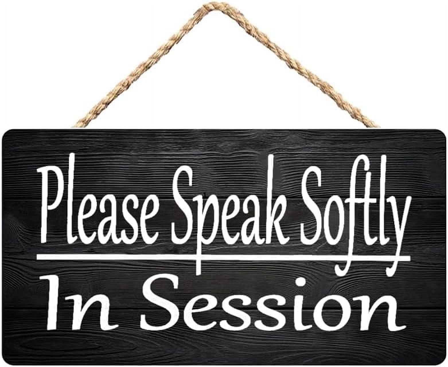 Wood Sign 6x12 Inch Rustic Wooden Signs For Home Please Speak Softly In ...