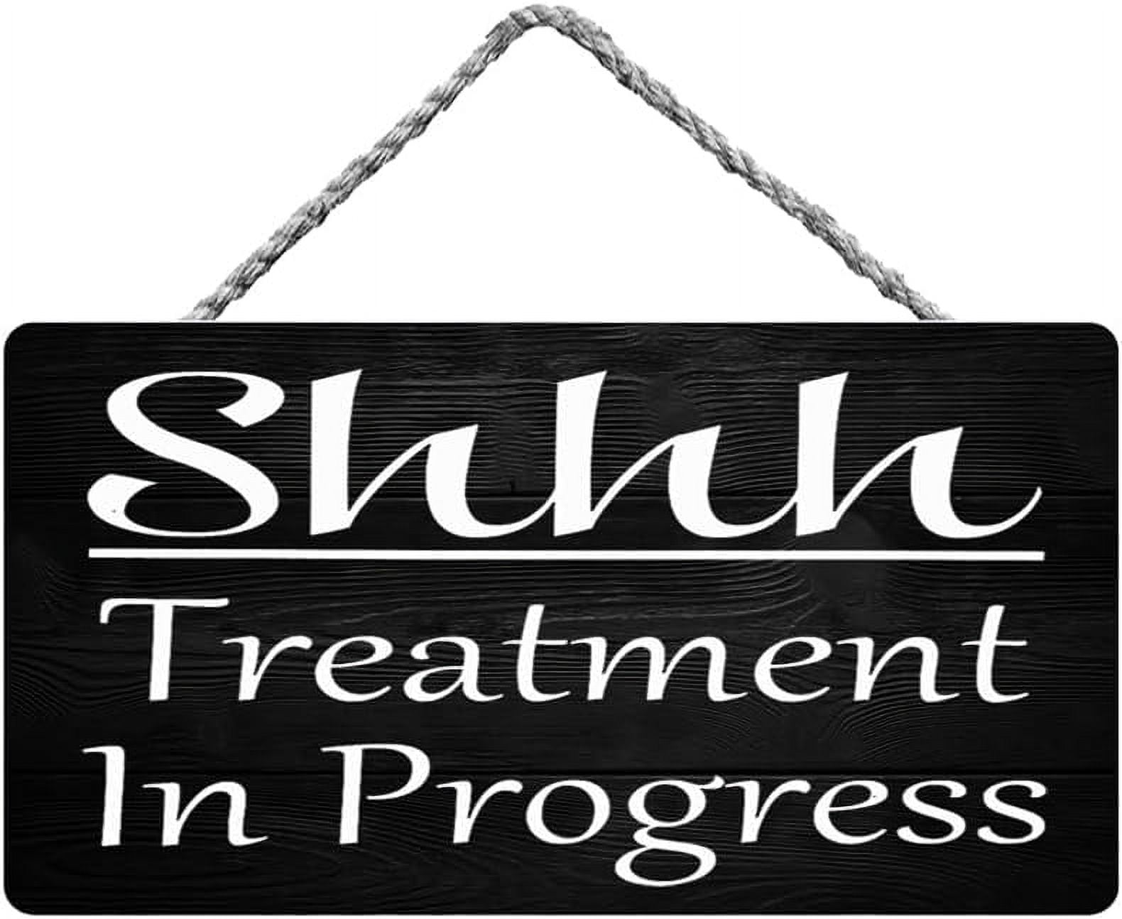 Wood Sign 6x12 Inch Rustic Wooden Signs For Home Shhh Treatment In ...