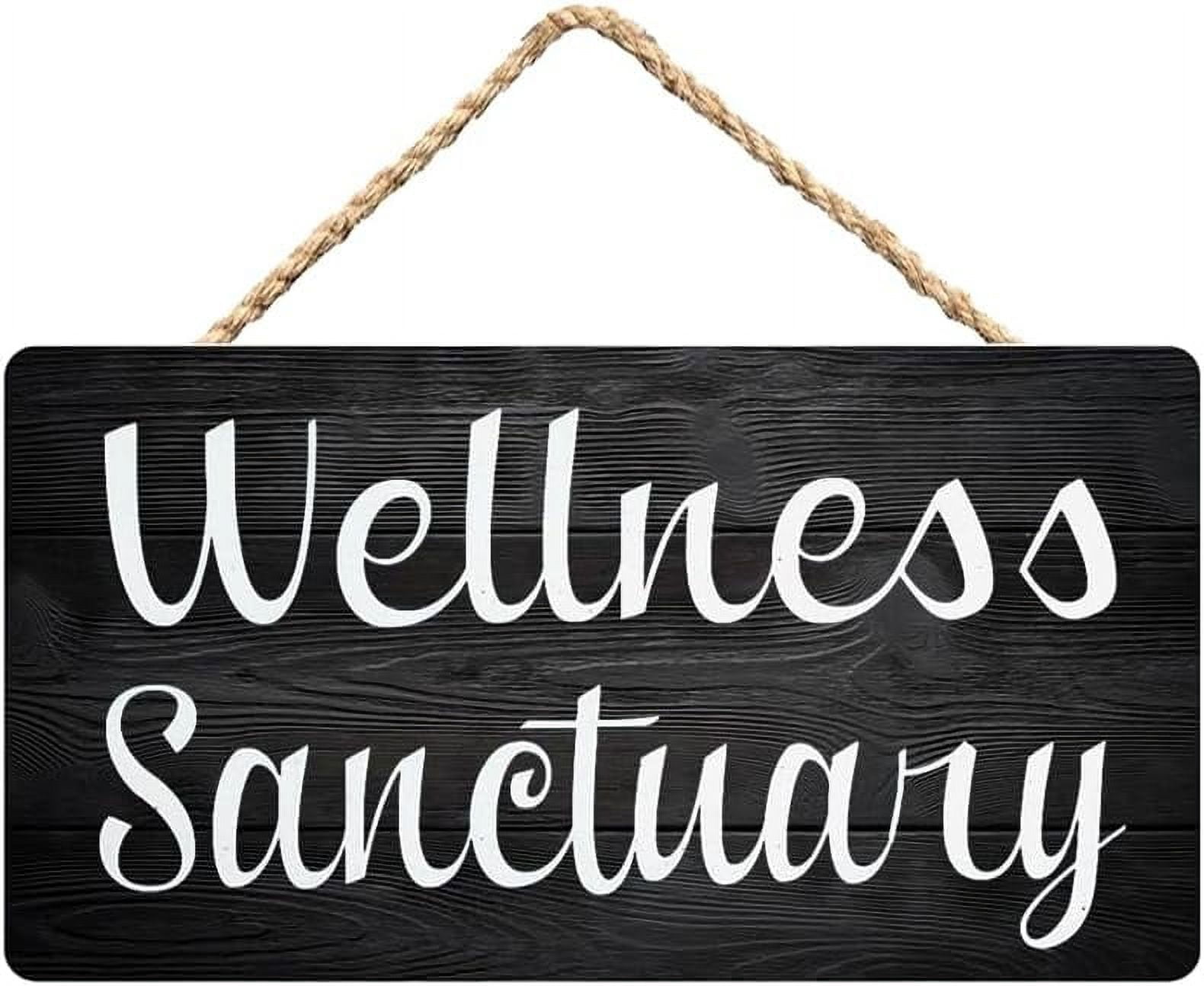 Wood Sign 6x12 Inch Rustic Wooden Signs For Home Wellness Sanctuary ...