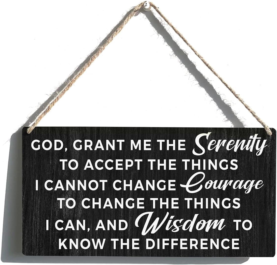 Wood Sign 6x12 Inch Serenity Prayer Sign Gift Farmhouse God Grant Me ...