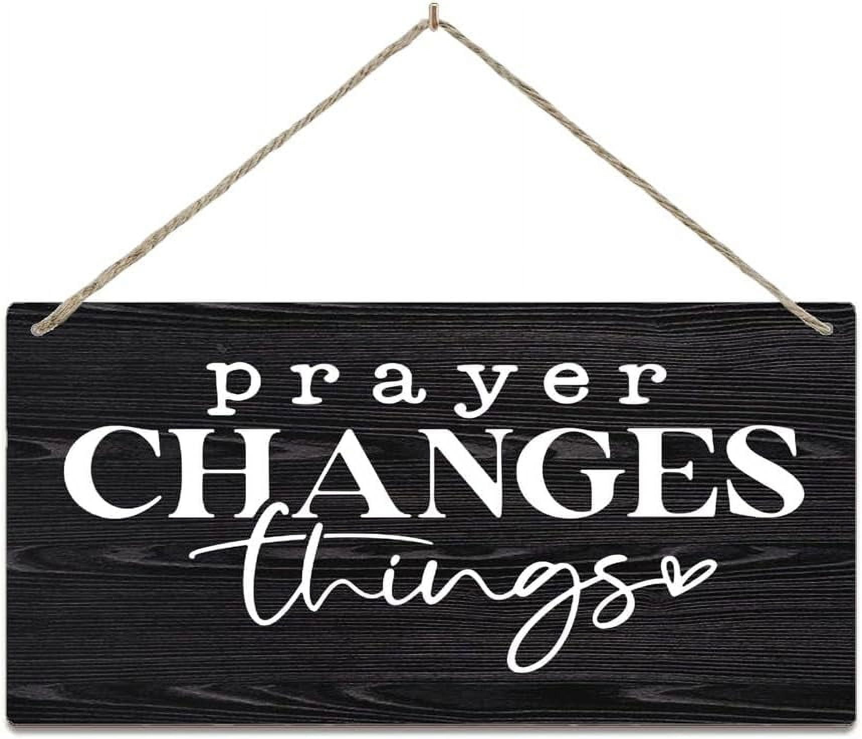 Wood Sign 6x12 Inch Sign Wall Art Definition Wood Plaque Prayer Changes ...