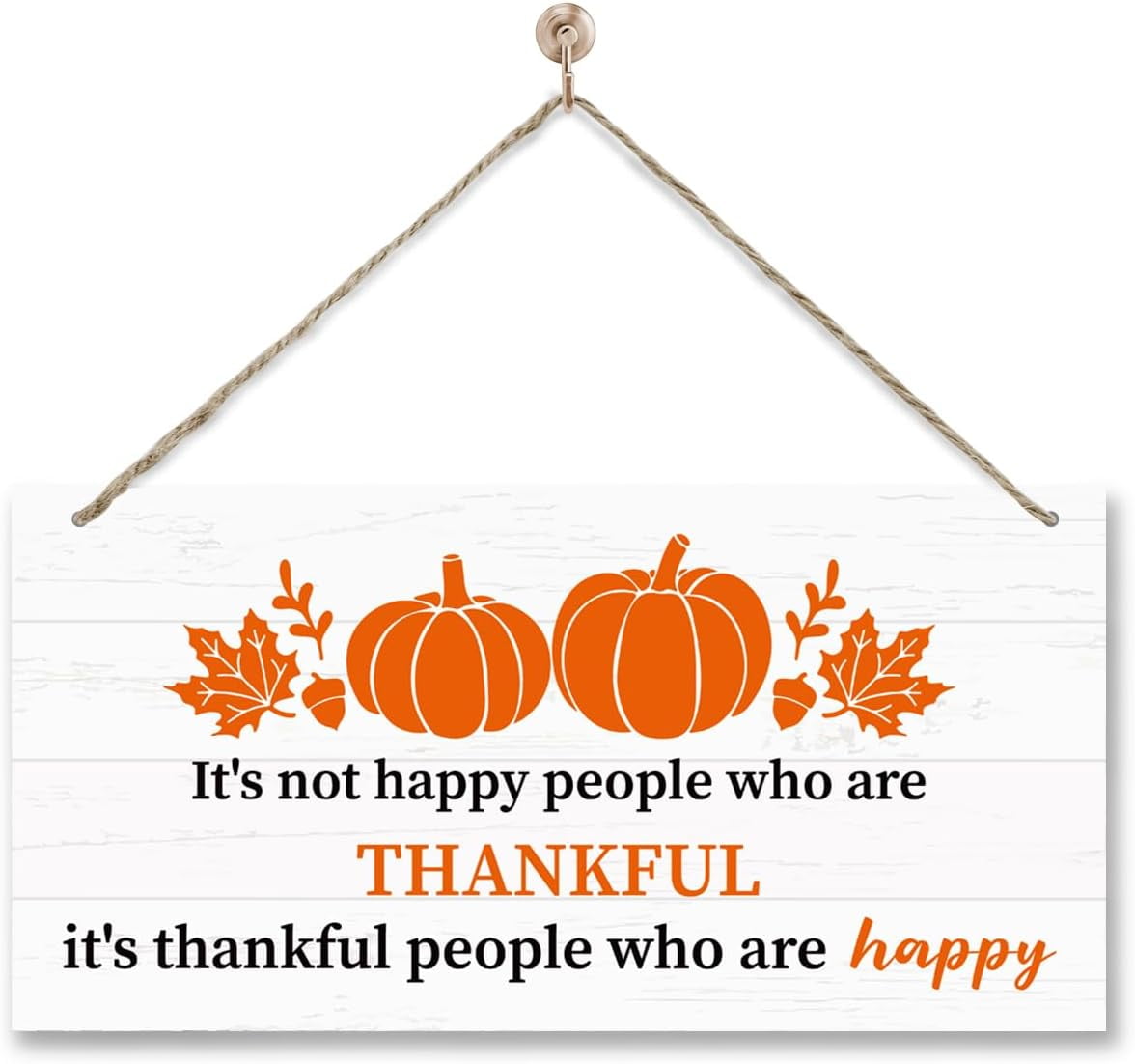 Wood Sign 6x12 Inch Thanksgiving Decor Autumn Wall Art Farmhouse Home ...