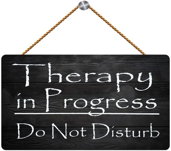 Wood Sign 6x12 Inch Therapy In Progress Do Not Disturb Wood Sign Doctor ...